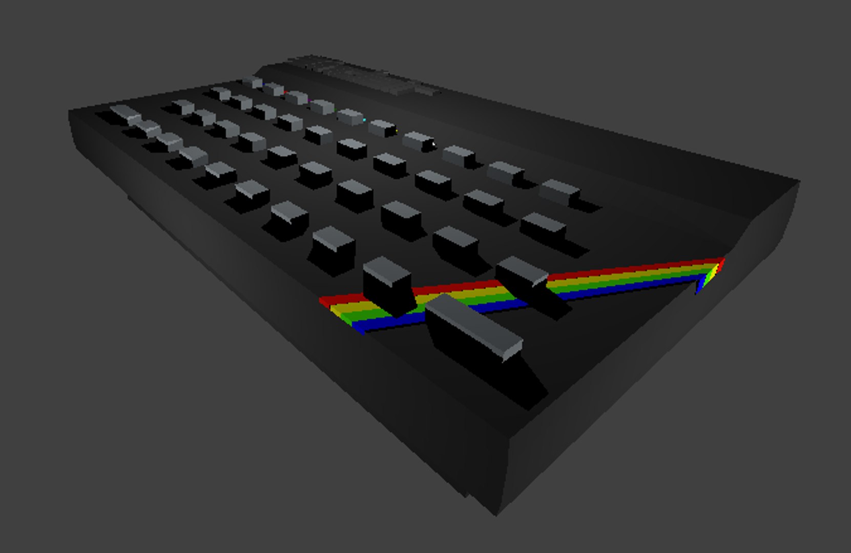 3D Zx Spectrum Keyboard - TurboSquid 1282259