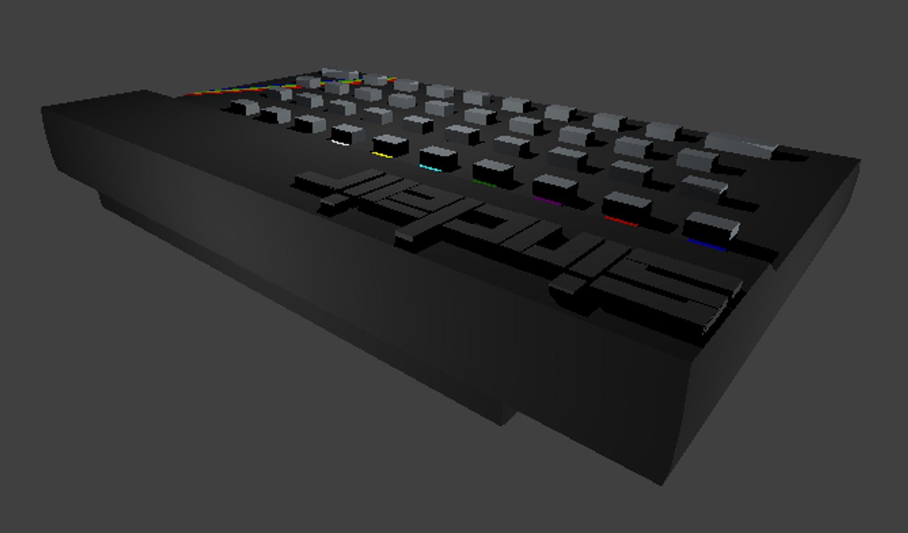 3D Zx Spectrum Keyboard - TurboSquid 1282259