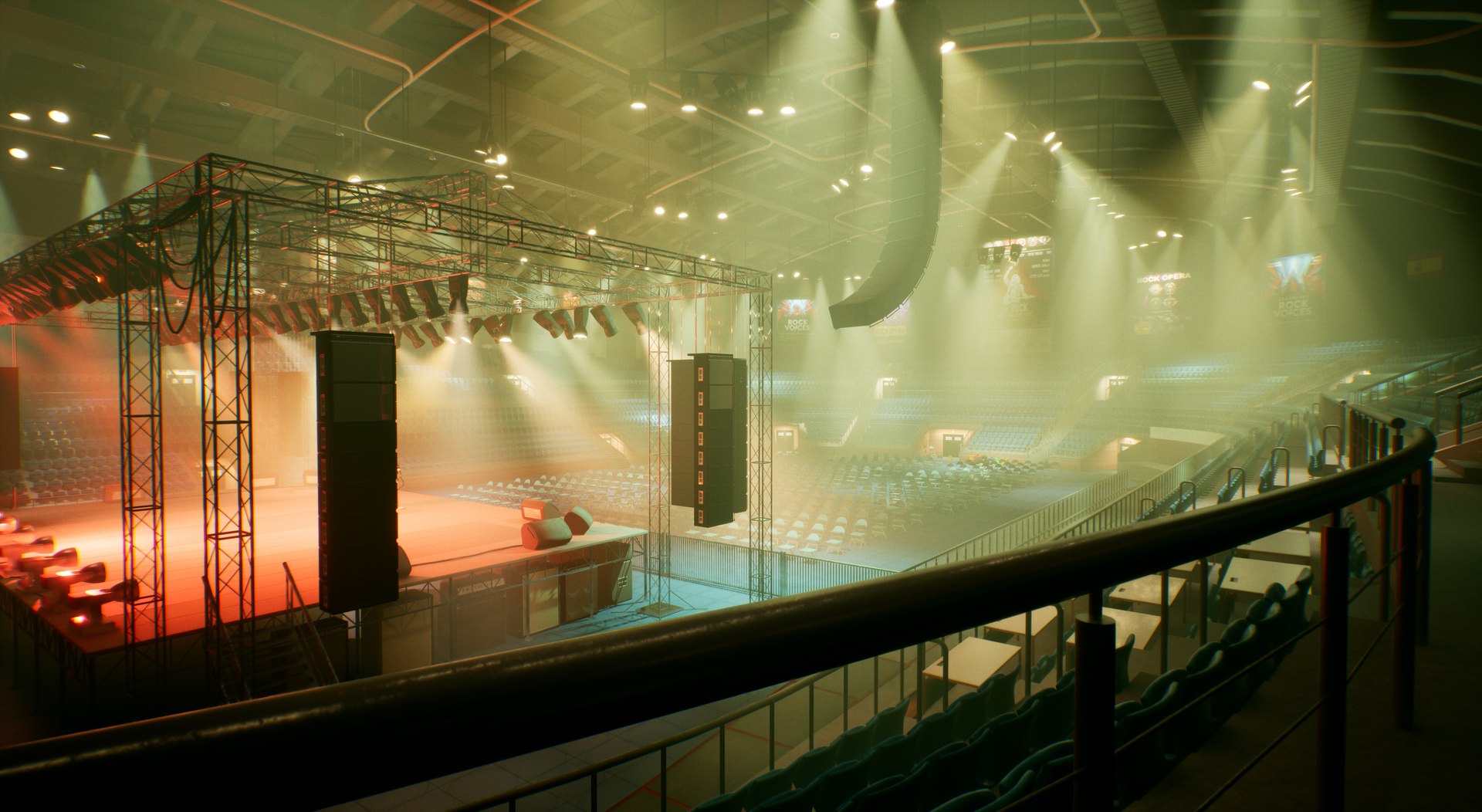 3D Model Concert Stage Arena Interior 3D Model - TurboSquid 2457931