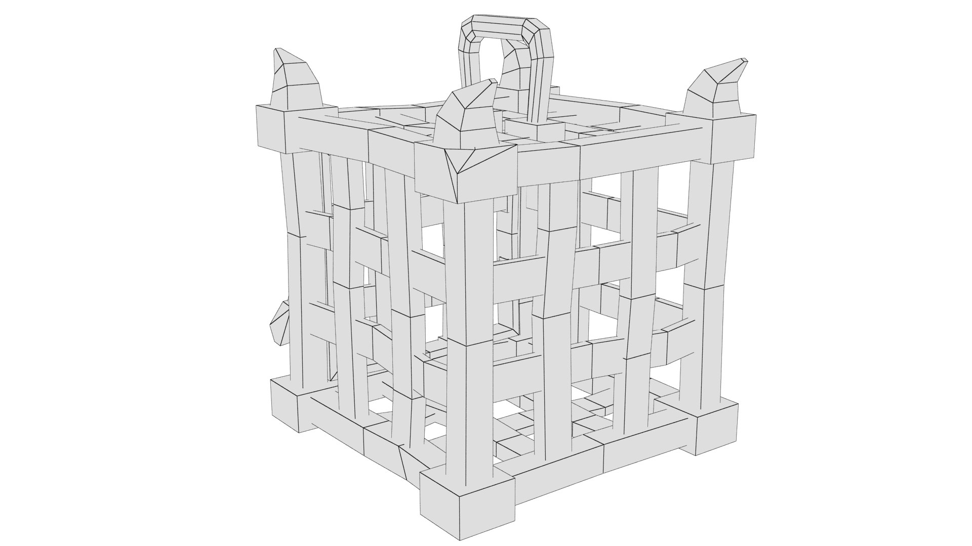 3D Stylized Cage Model - TurboSquid 1485175