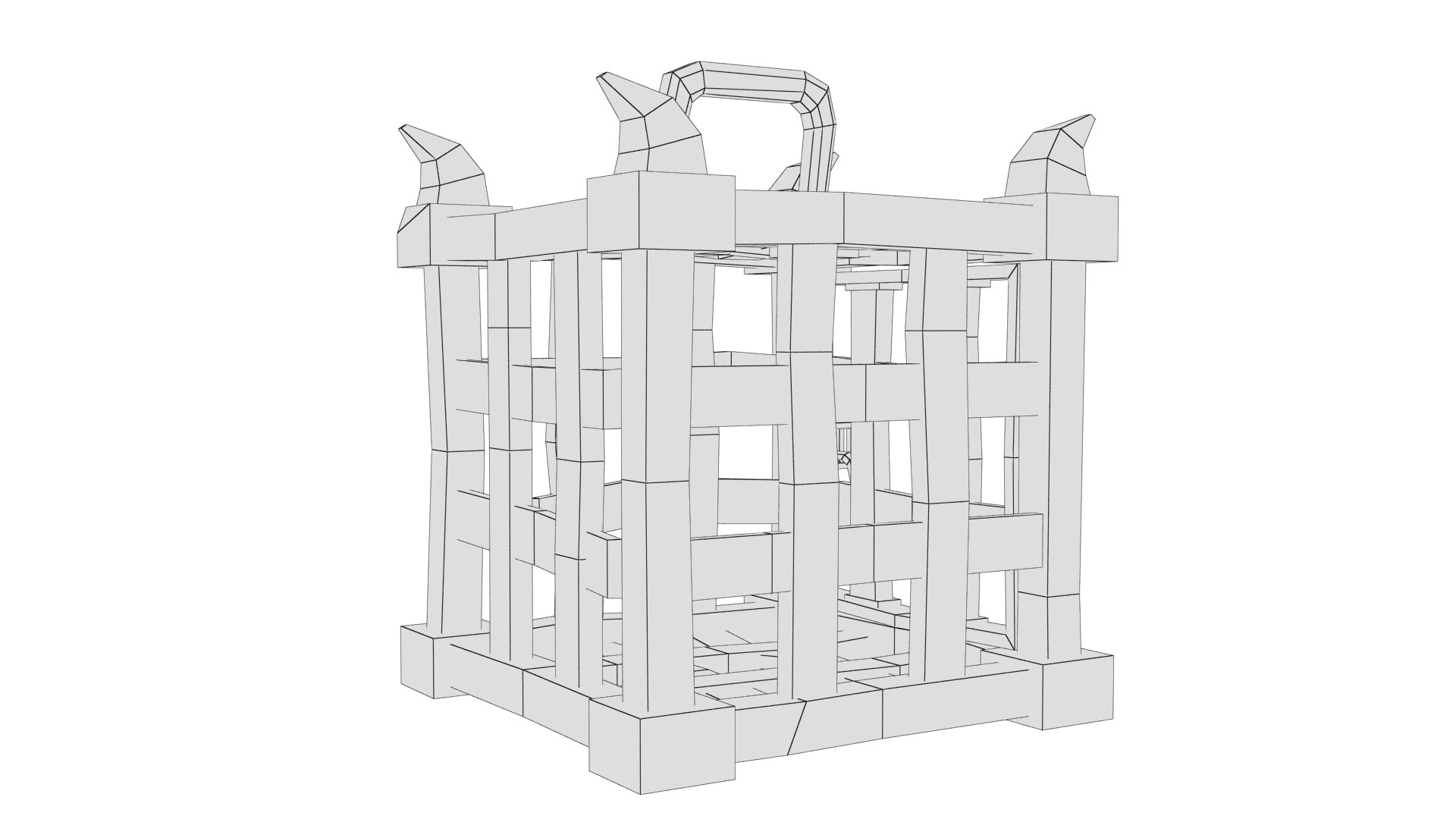 3D Stylized Cage Model - TurboSquid 1485175