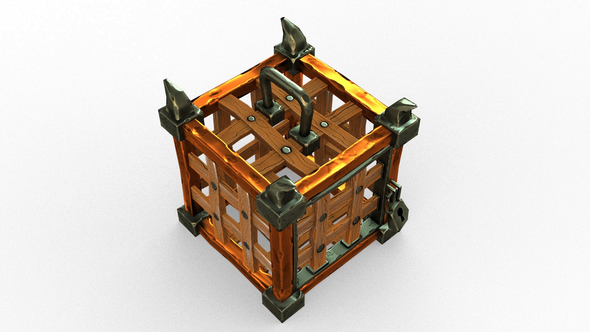 3D Stylized Cage Model - TurboSquid 1485175