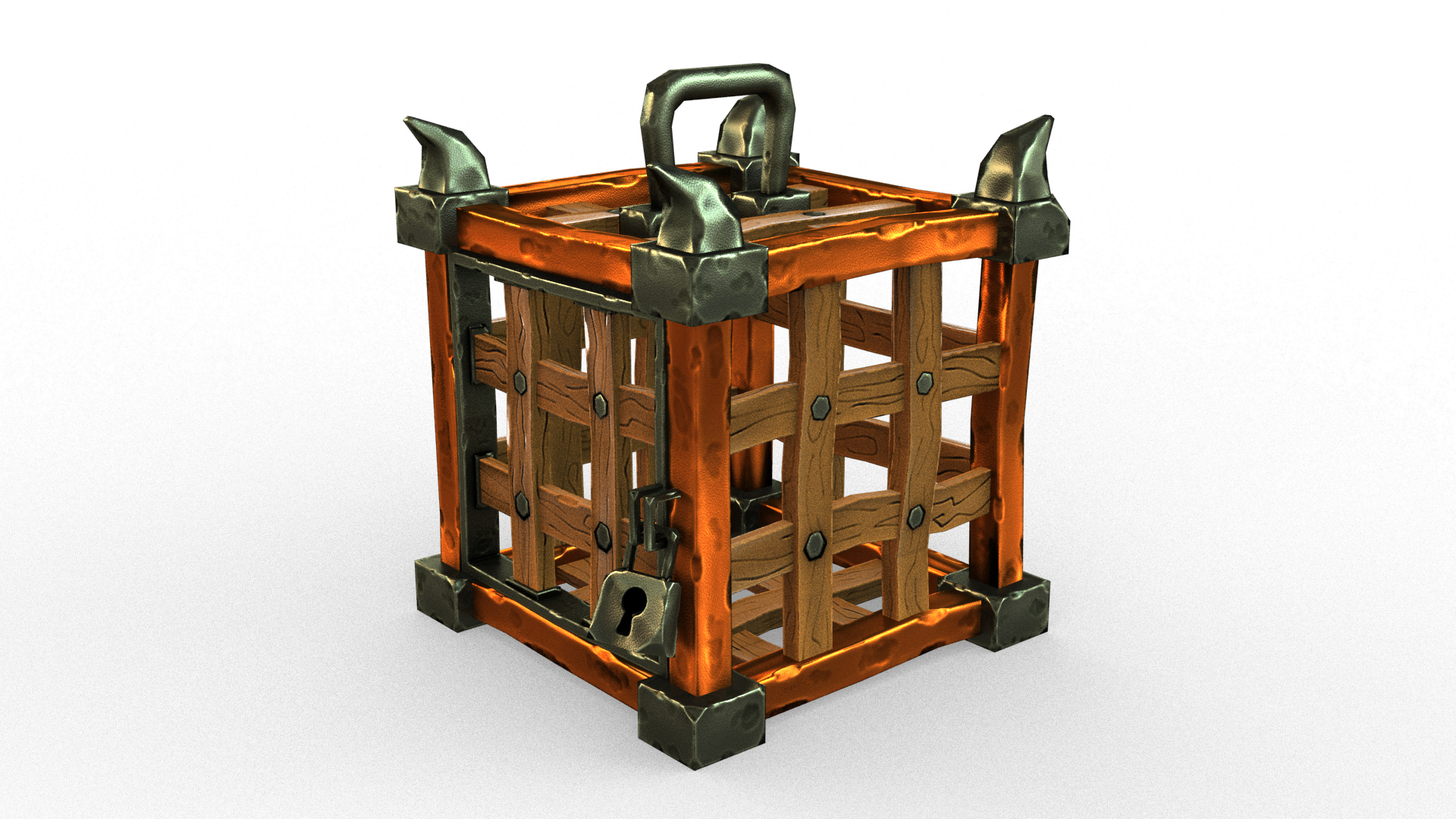3D Stylized Cage Model - TurboSquid 1485175