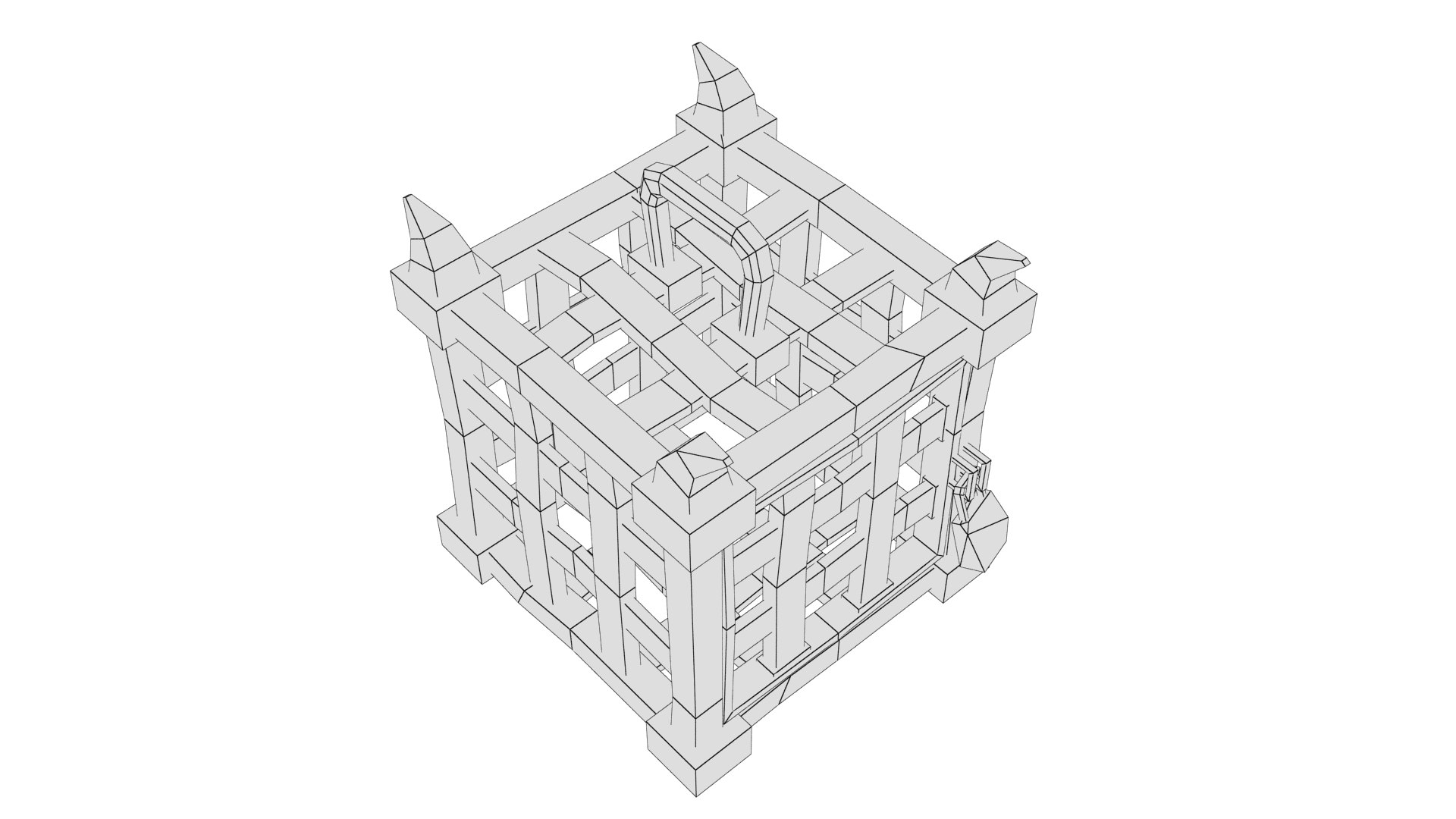 3D Stylized Cage Model - TurboSquid 1485175
