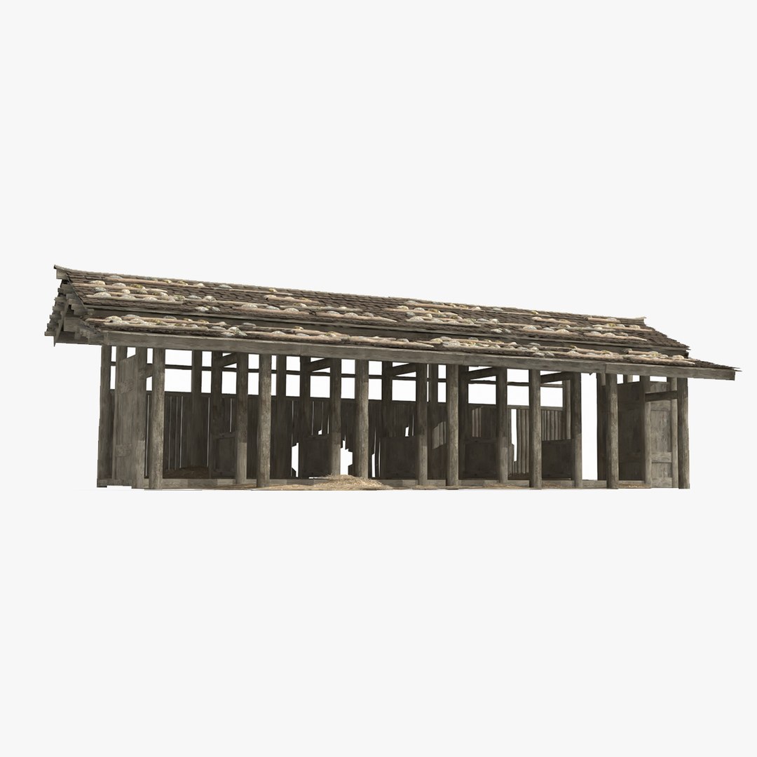 3D Ancient Asian architecture stables - TurboSquid 2014549