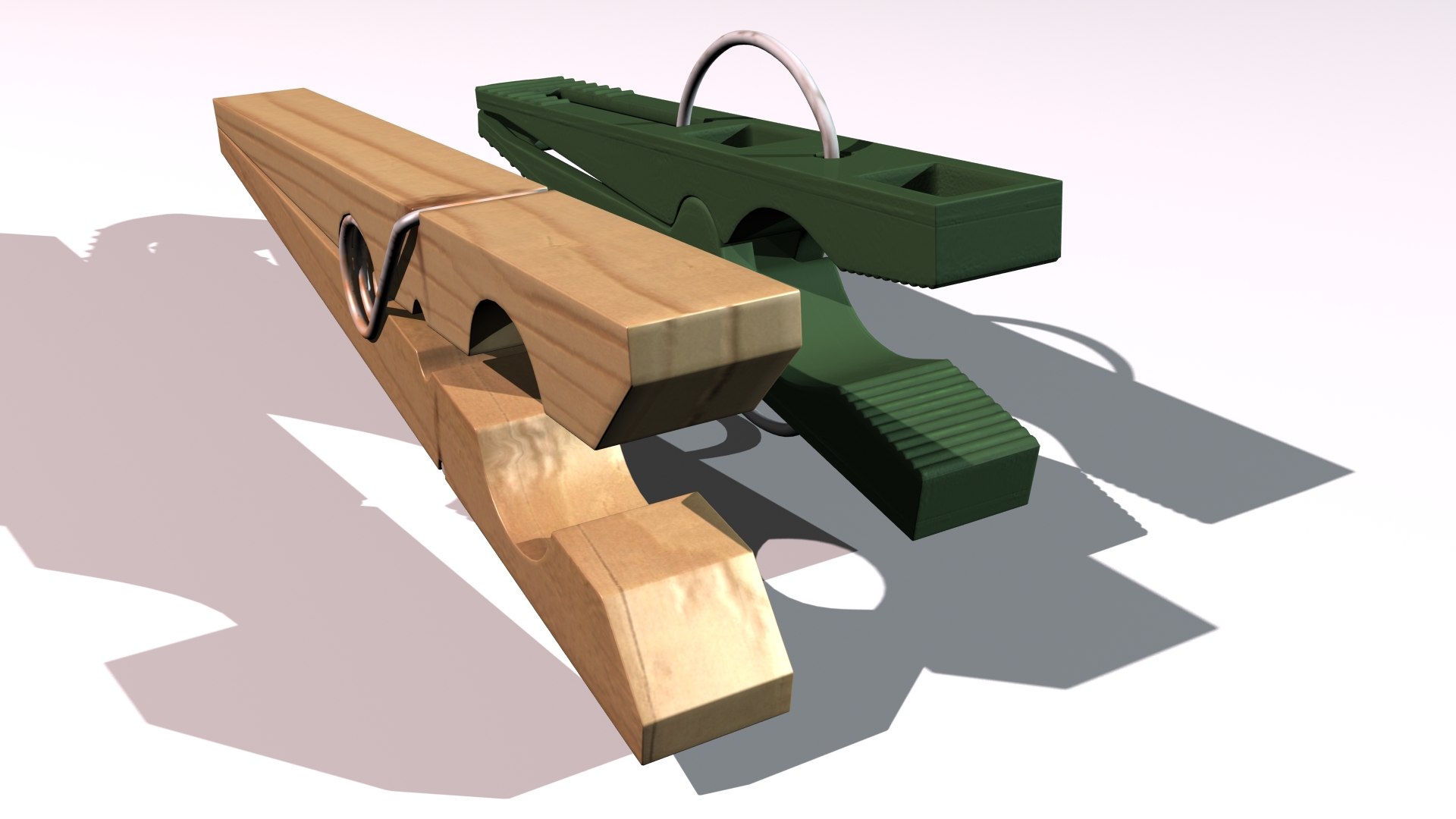 3d Clothespegs Peg Model