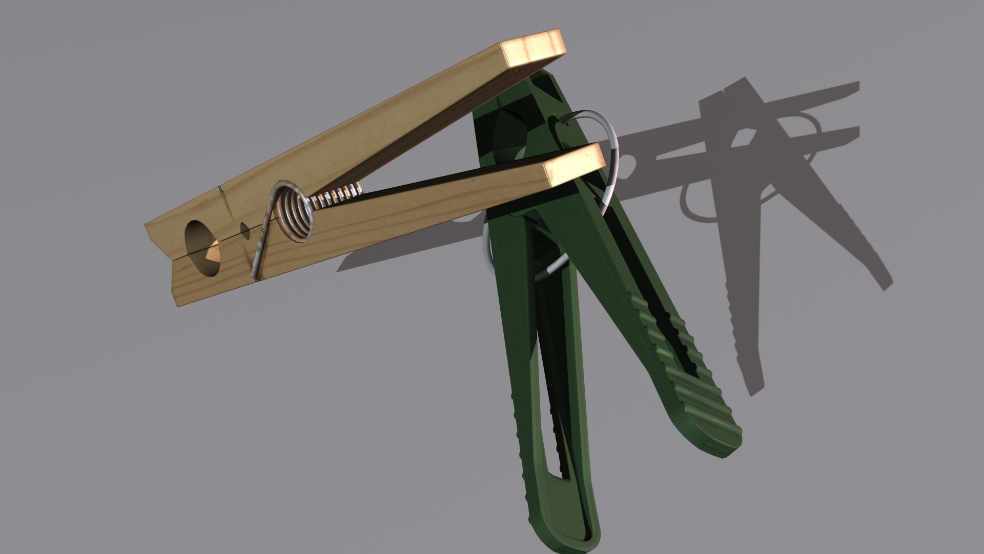 3d Clothespegs Peg Model