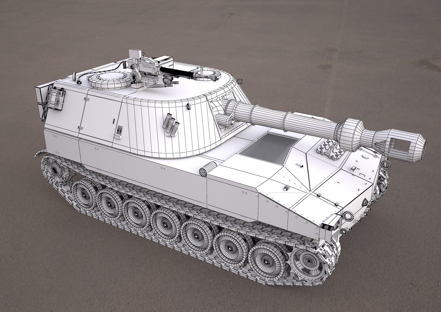 3D model m109 howitzer tank 3d model 3D model - TurboSquid 2065617