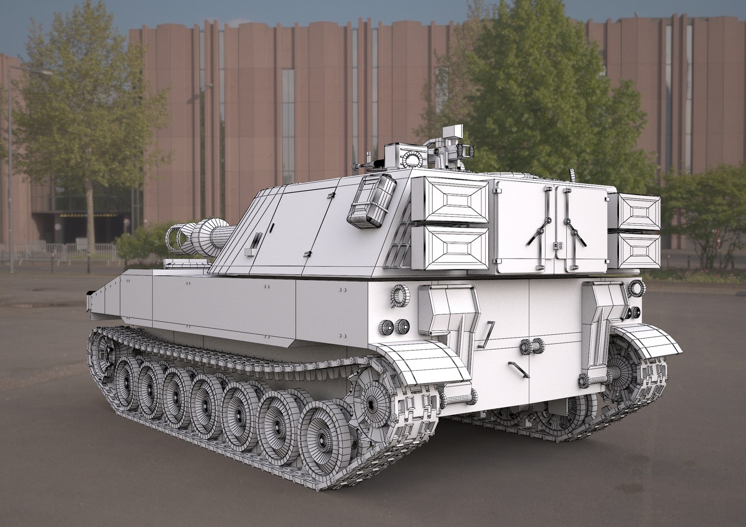 3D model m109 howitzer tank 3d model 3D model - TurboSquid 2065617