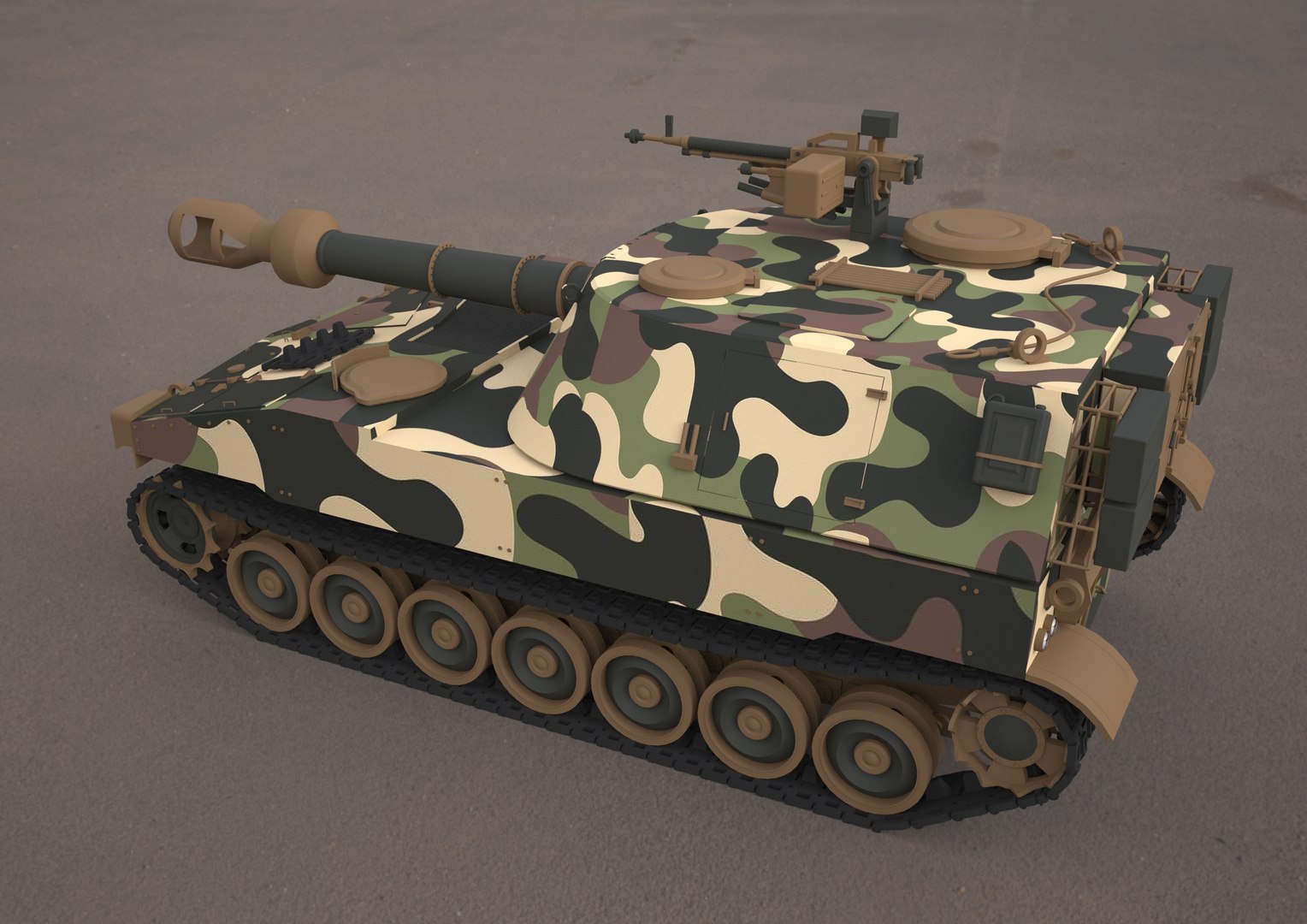 3D model m109 howitzer tank 3d model 3D model - TurboSquid 2065617