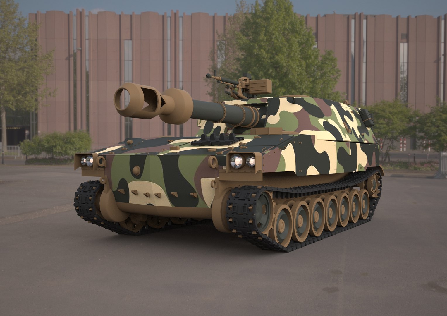 3D model m109 howitzer tank 3d model 3D model - TurboSquid 2065617