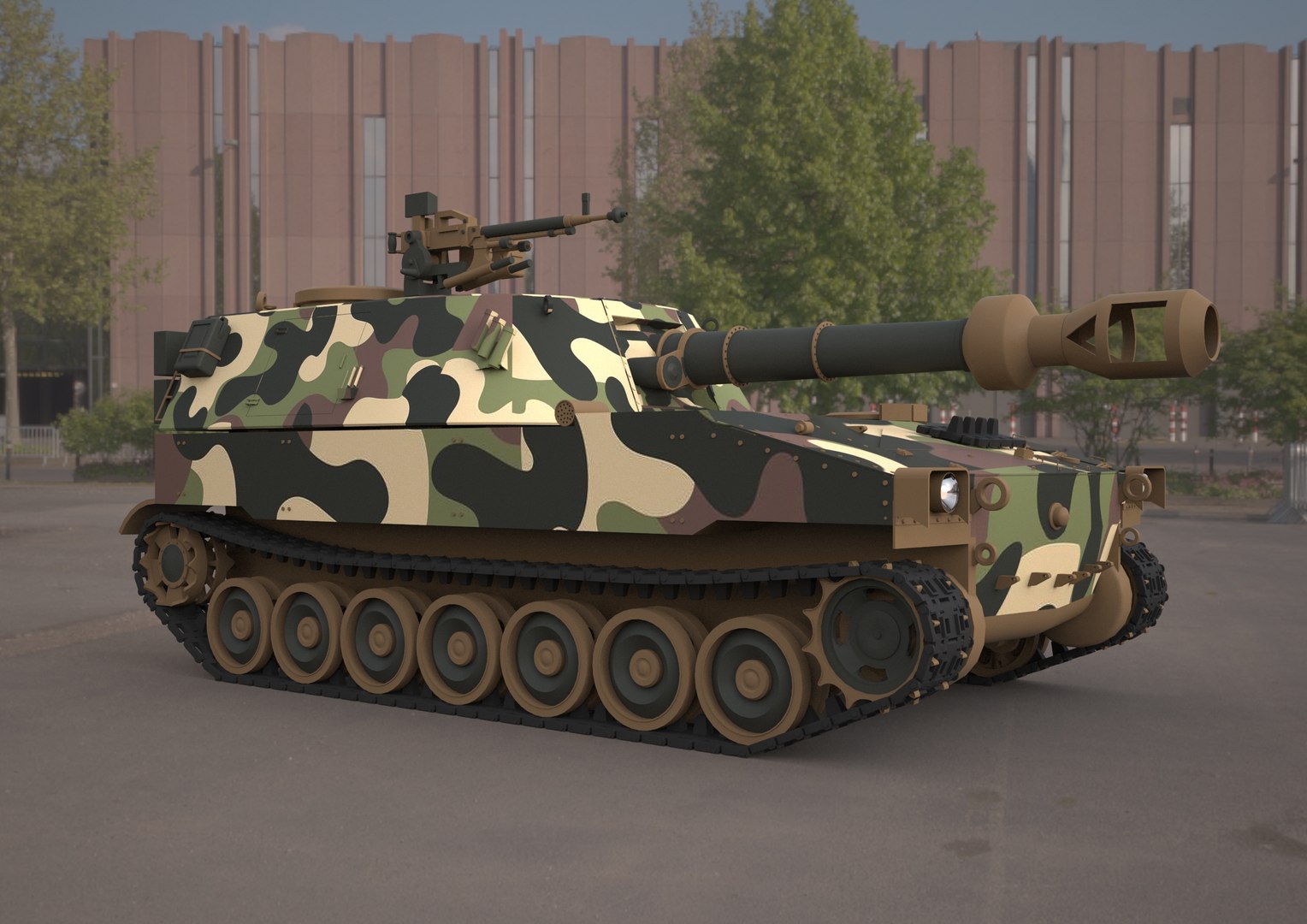 3D model m109 howitzer tank 3d model 3D model - TurboSquid 2065617