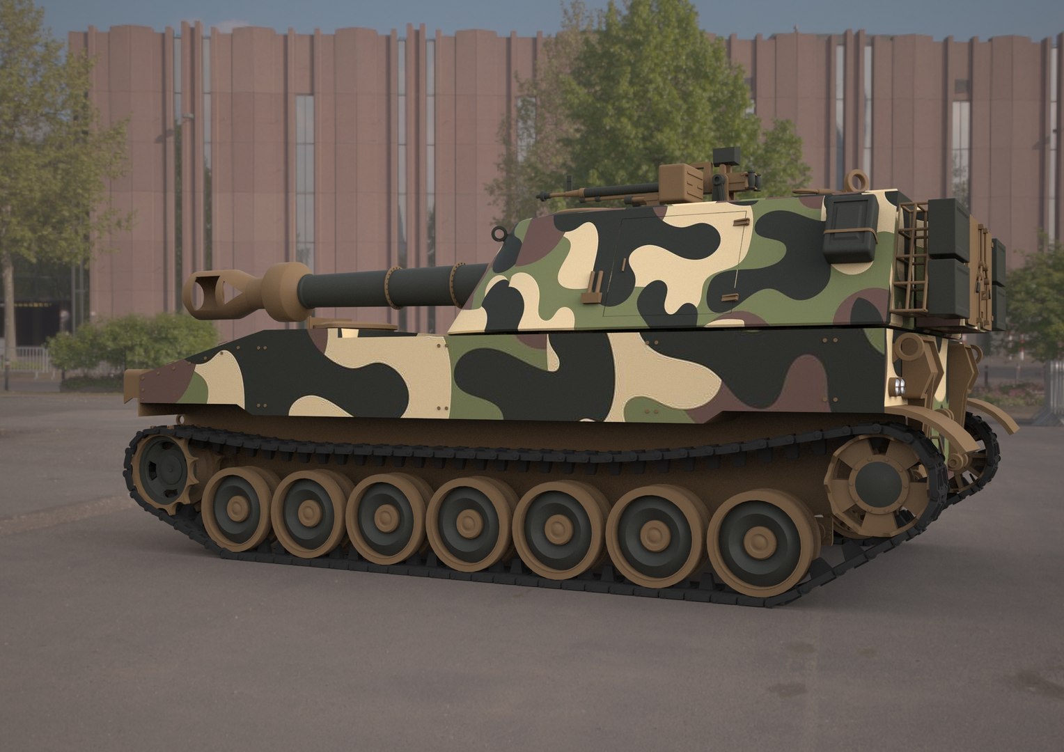 3D model m109 howitzer tank 3d model 3D model - TurboSquid 2065617