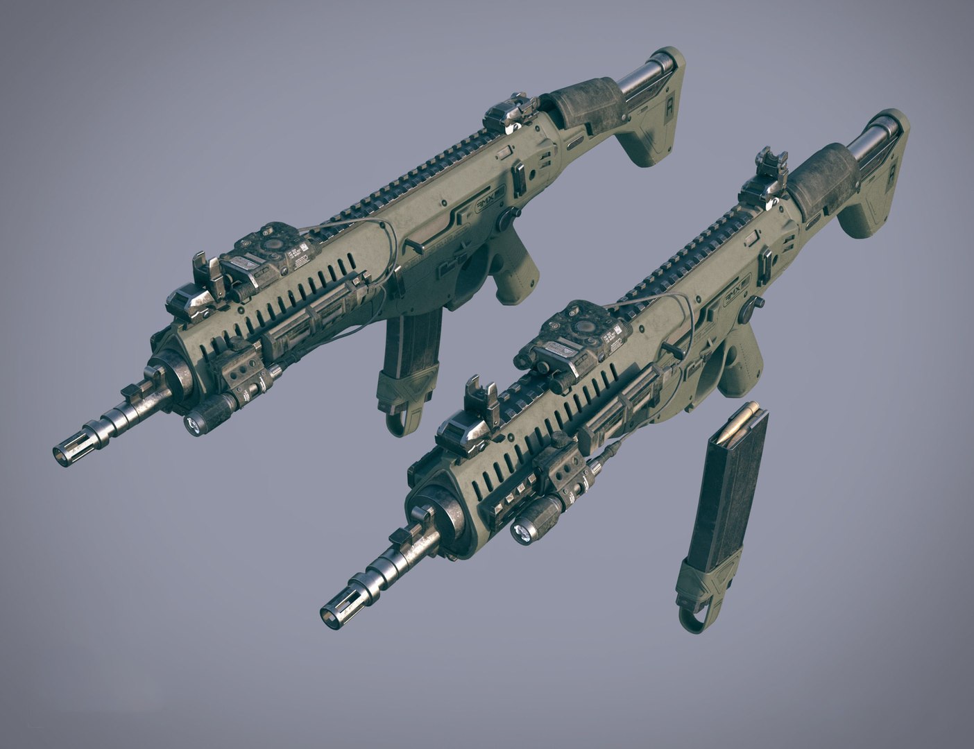 Amx assault rifle ammo 3D model - TurboSquid 1348587