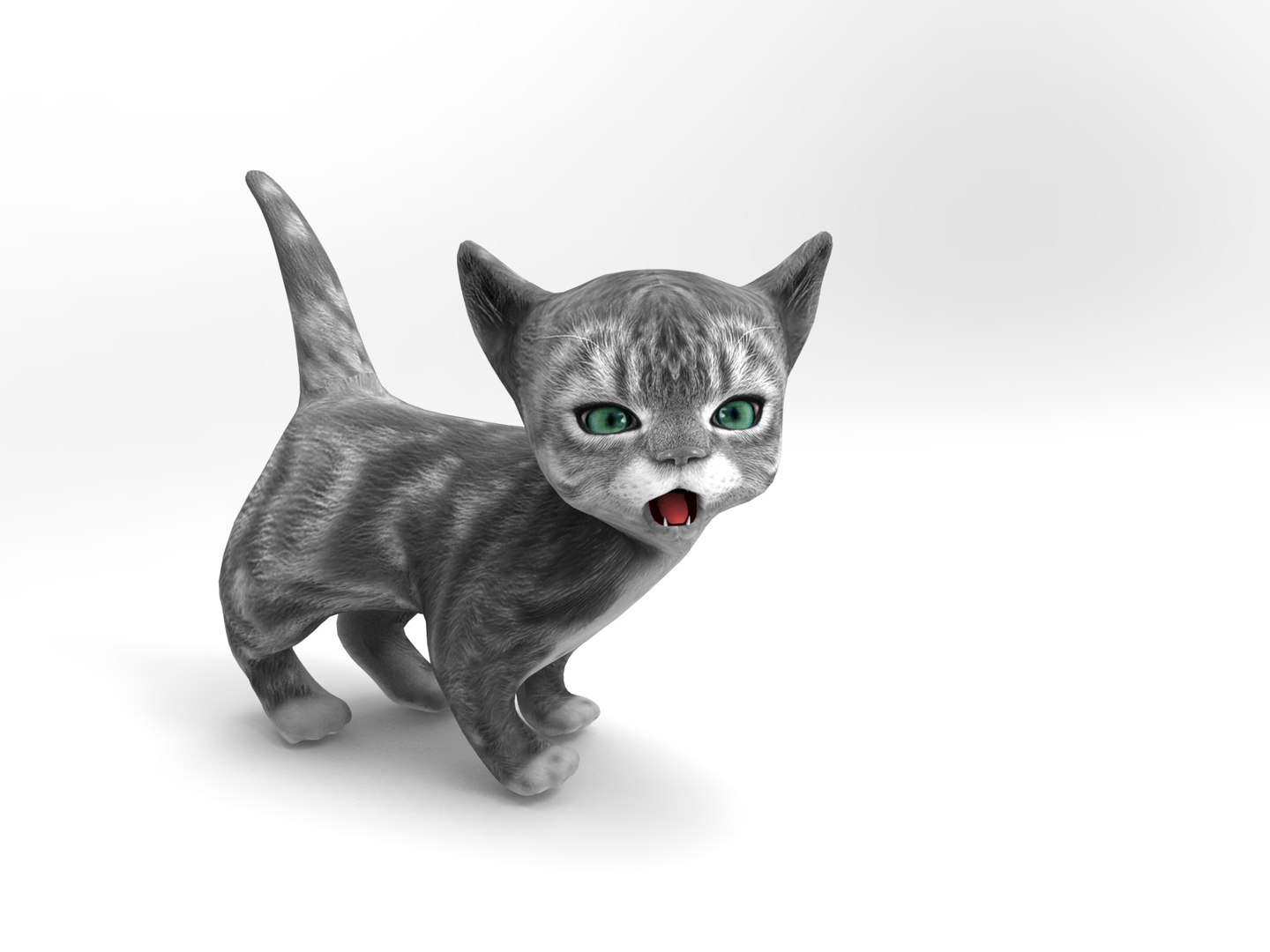 Cute Cat Animation 3D Model - TurboSquid 1217543