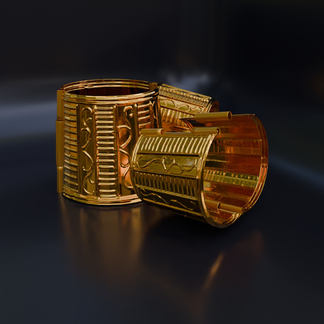 Traditional Assamese Gamkharu Bracelet 3D Model - TurboSquid 2353013