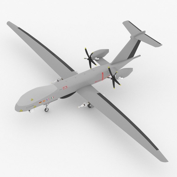 Eurodrone MALE 3D model - TurboSquid 2001834