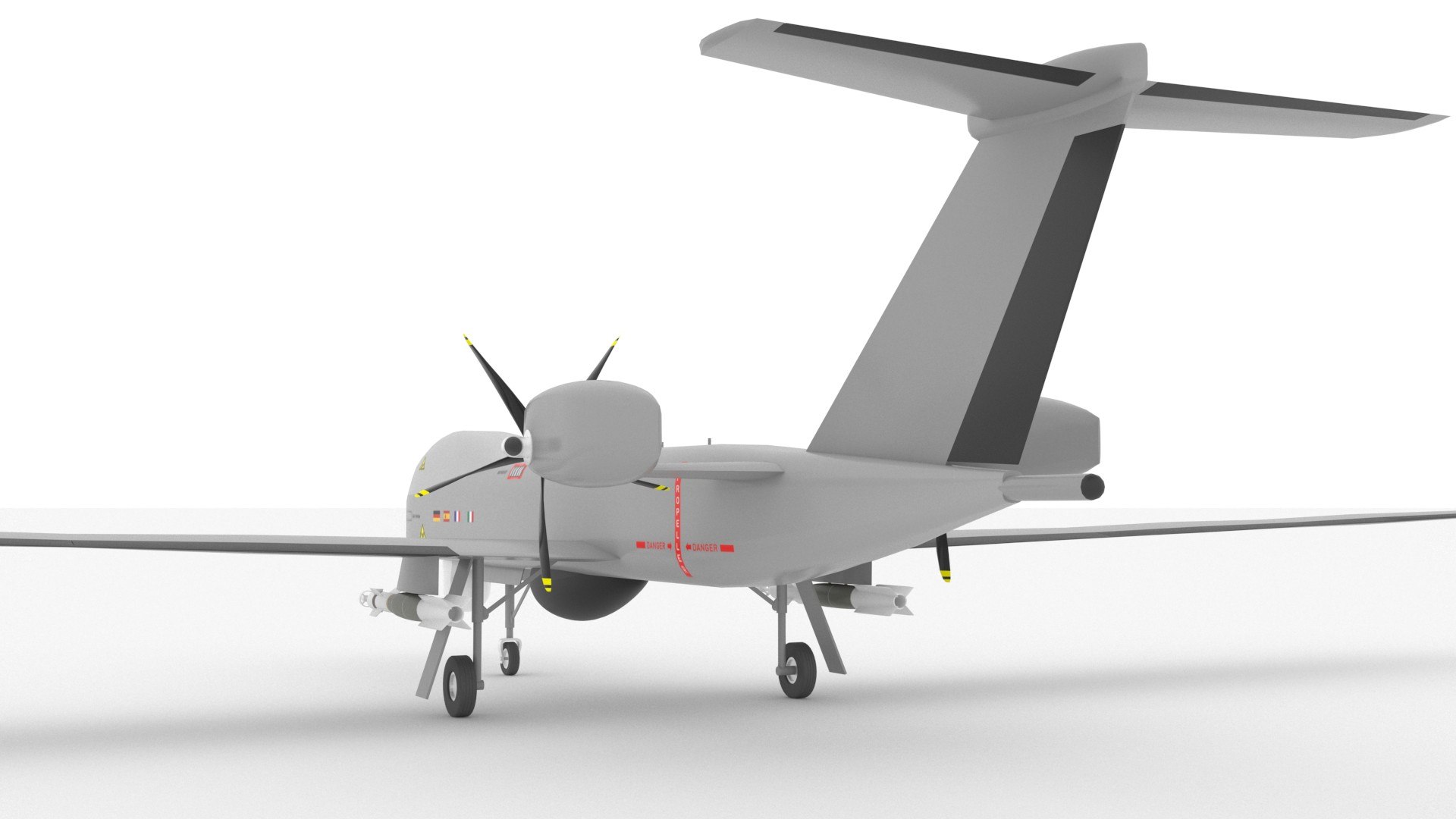 Eurodrone MALE 3D Model - TurboSquid 2001834