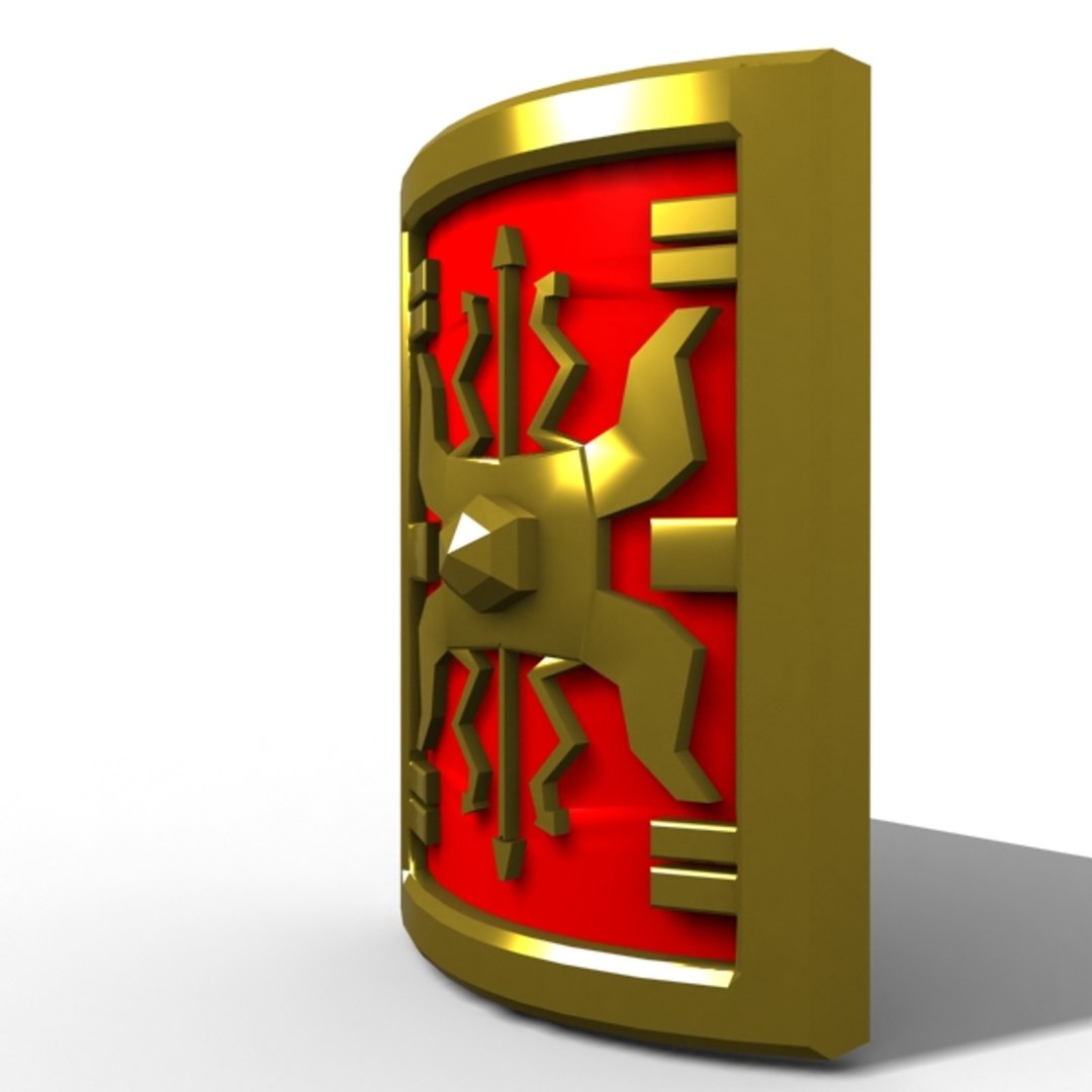 Roman Shield Cartoon 3D Model - TurboSquid 1441693