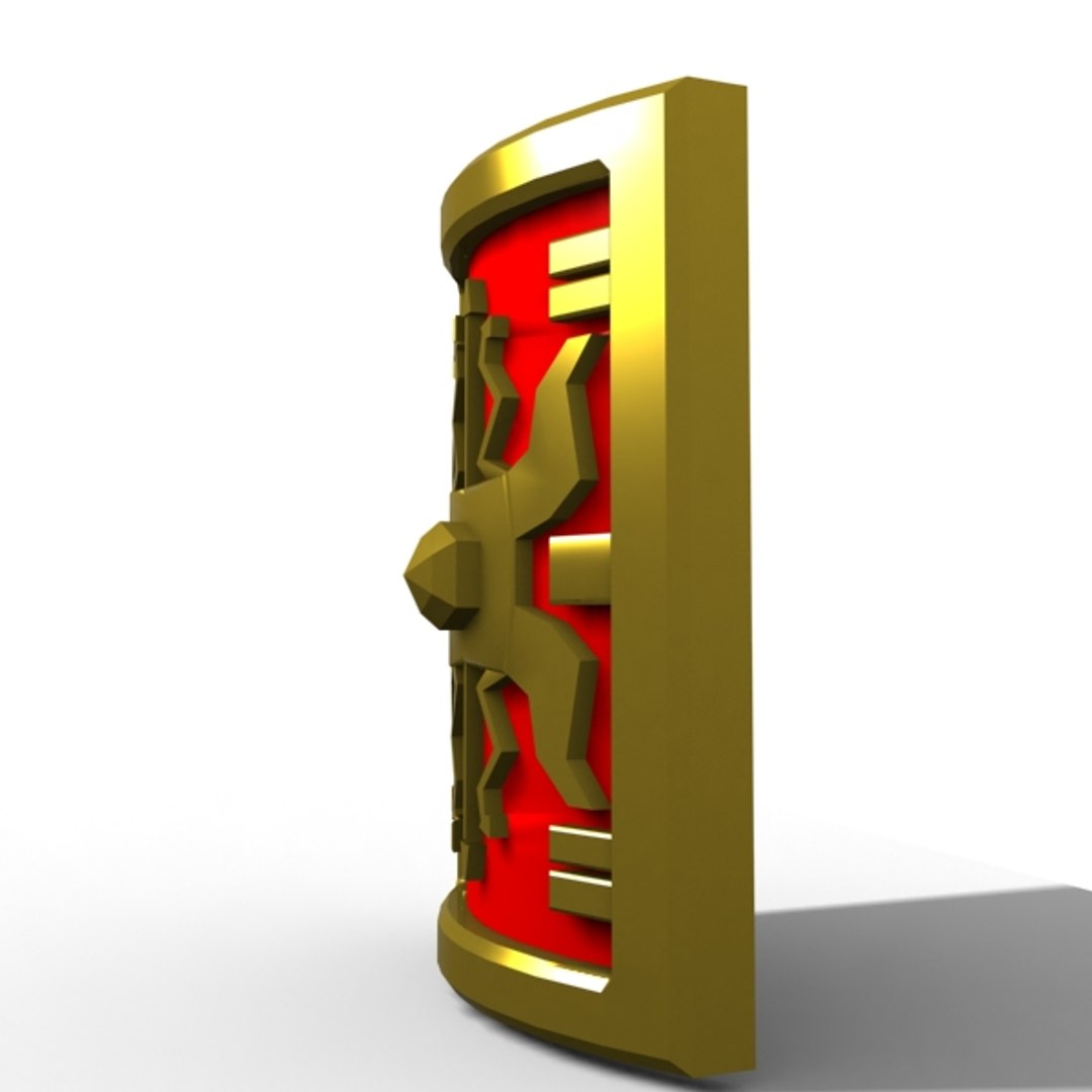 Roman Shield Cartoon 3D Model - TurboSquid 1441693