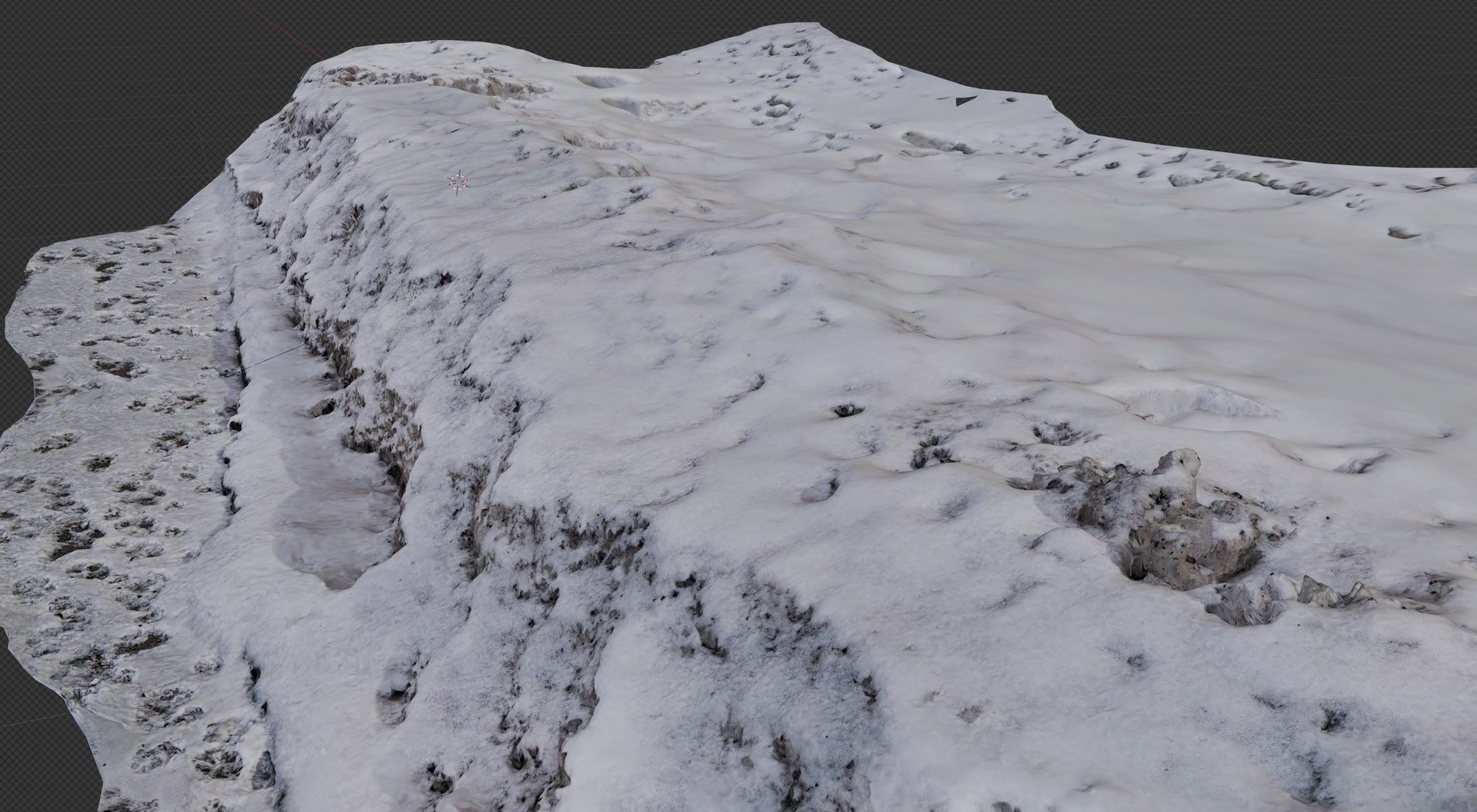 Snowbank Dirty Snow Pile Road 3D Model - TurboSquid 2335995