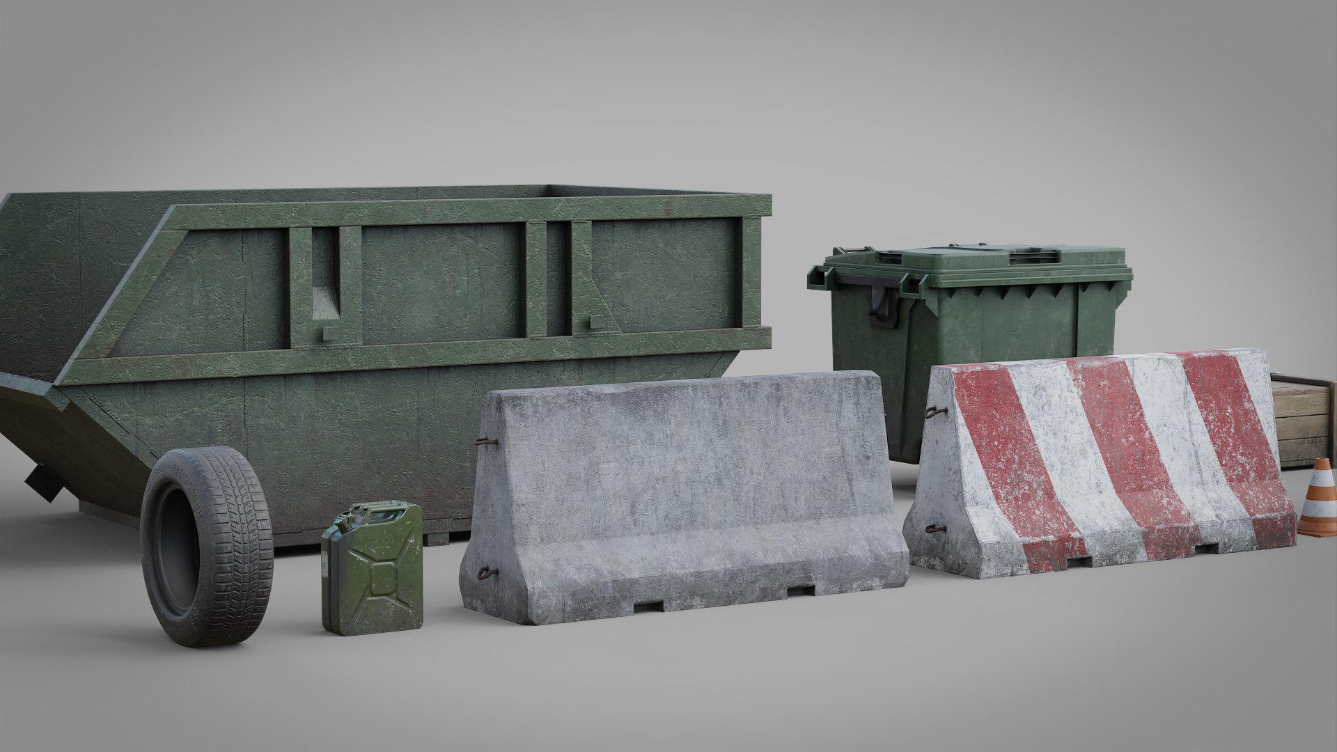 3D Model Road Props Pack Realtime - TurboSquid 2251854