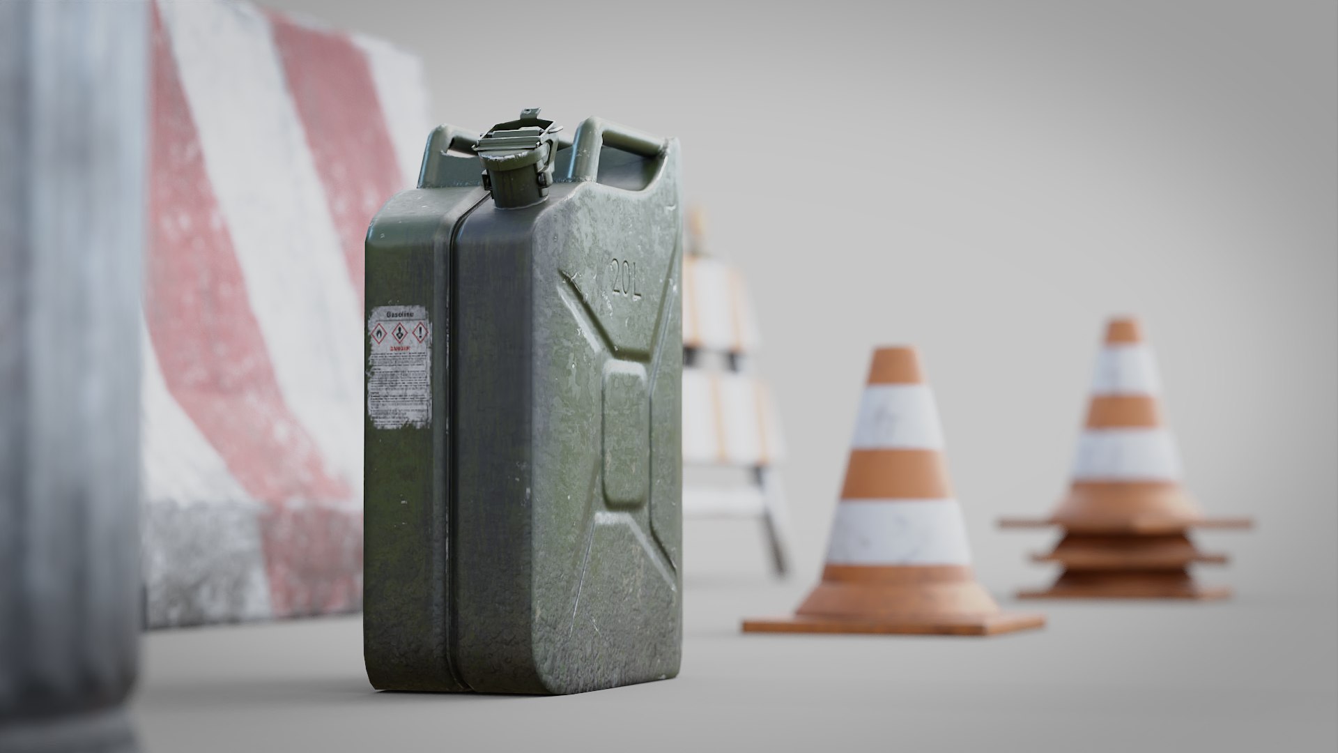 3D Model Road Props Pack Realtime - TurboSquid 2251854