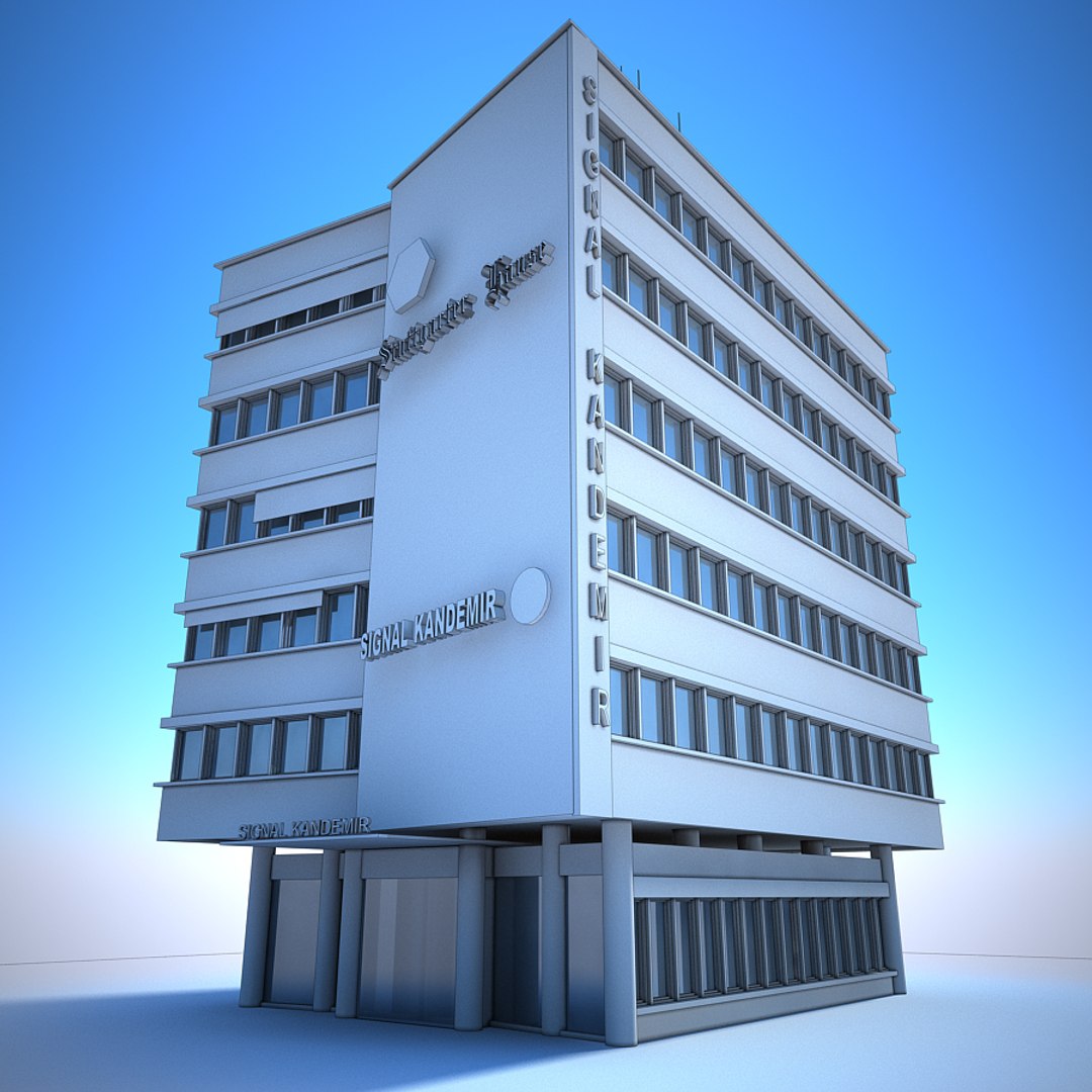 Building White 3D Model - TurboSquid 1402893