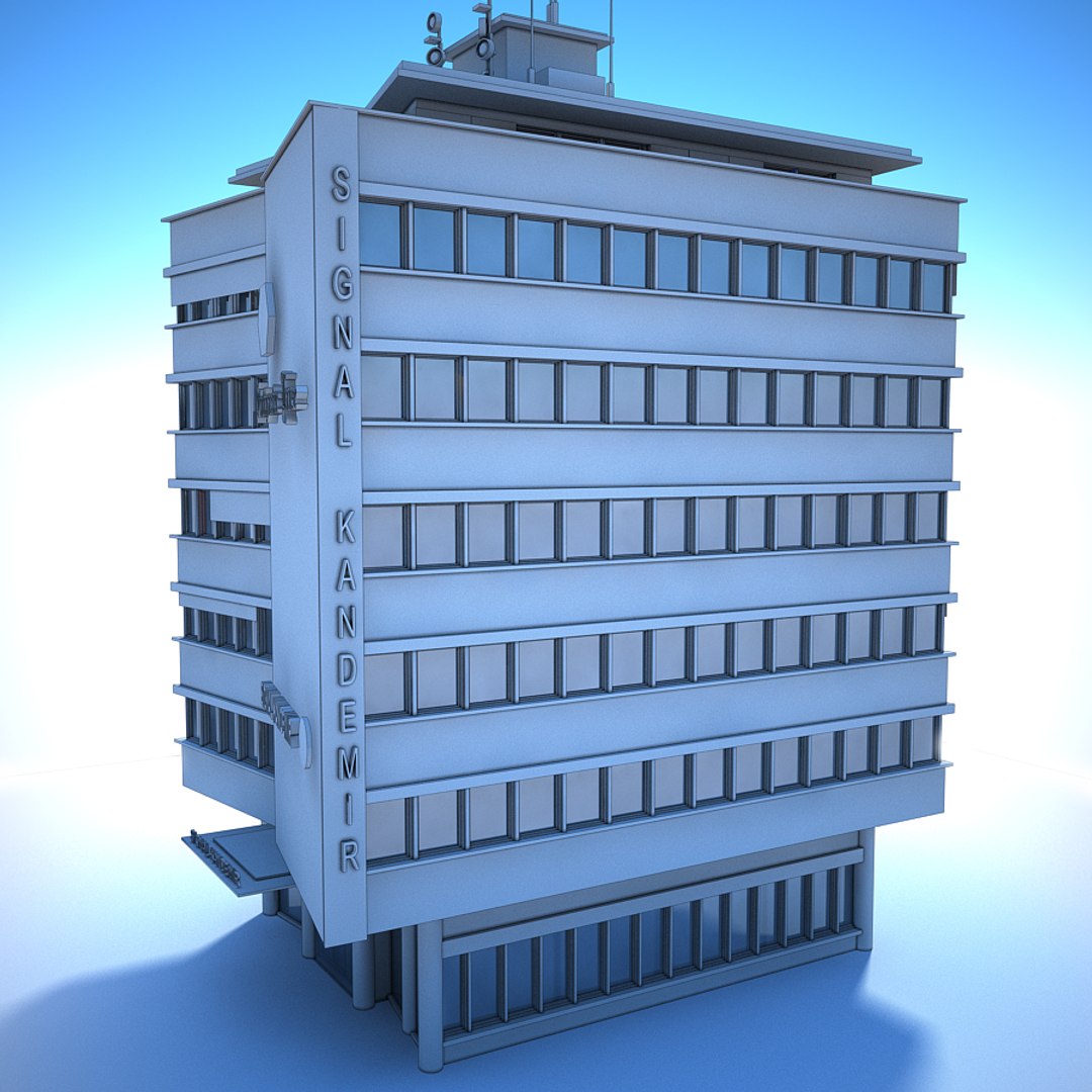 Building White 3D Model - TurboSquid 1402893