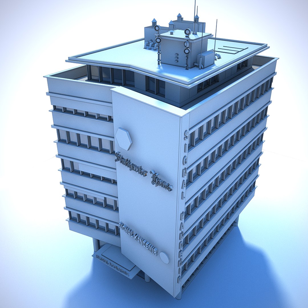 Building White 3D Model - TurboSquid 1402893