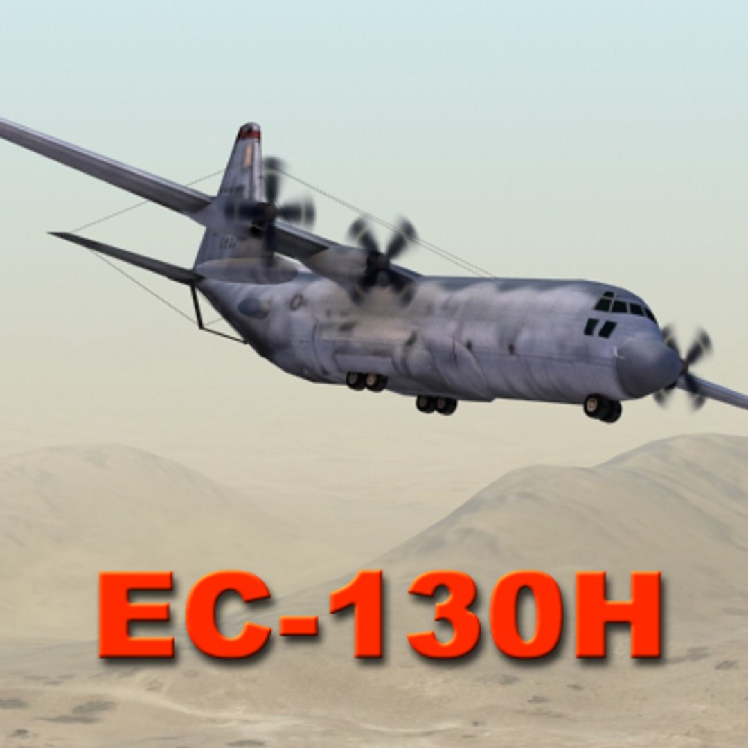 Ec-130h Aircraft 3d 3ds