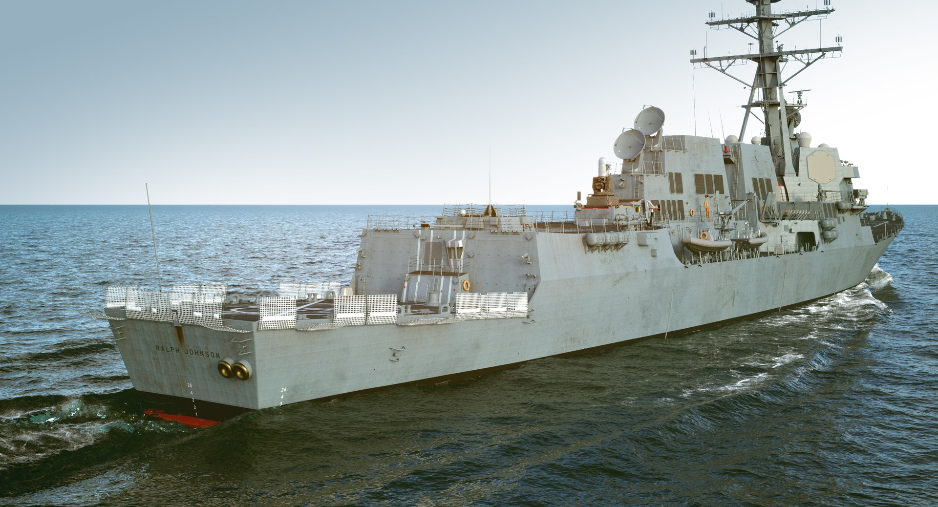 Uss Ralph Johnson 3D Model - TurboSquid 1293222