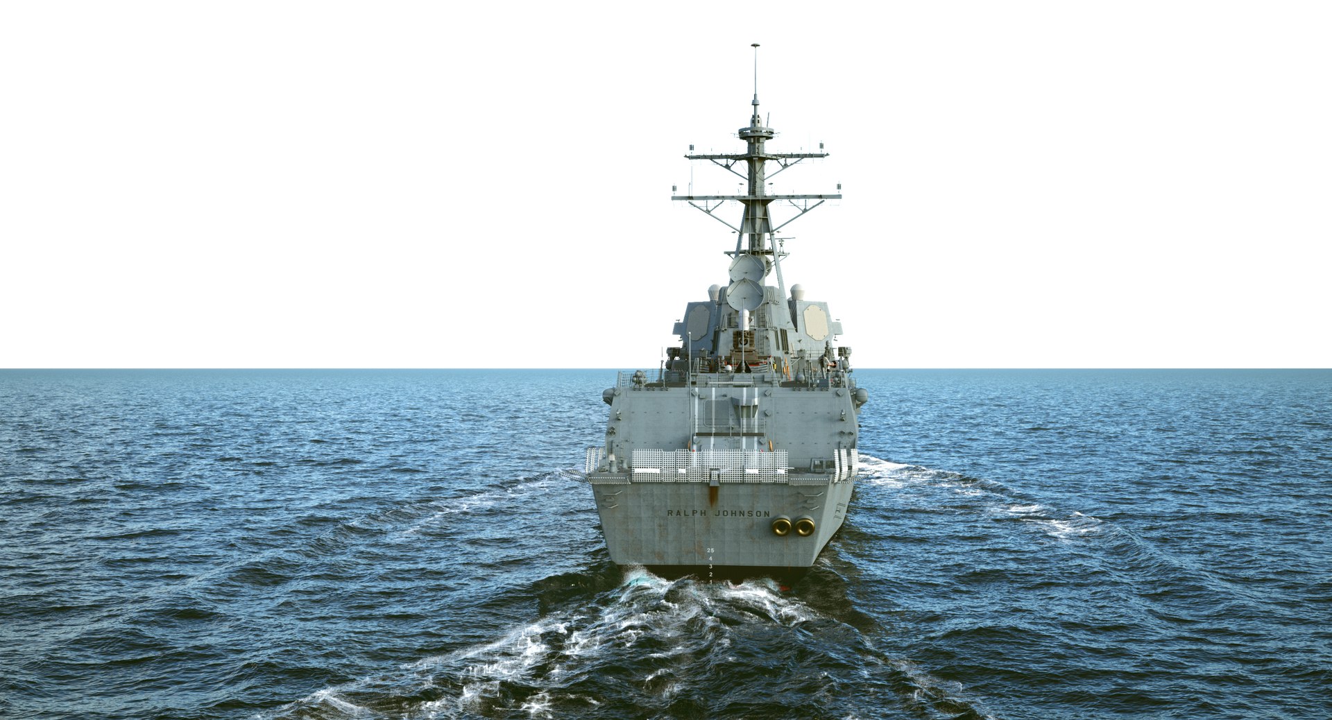 Uss ralph johnson 3D model - TurboSquid 1293222