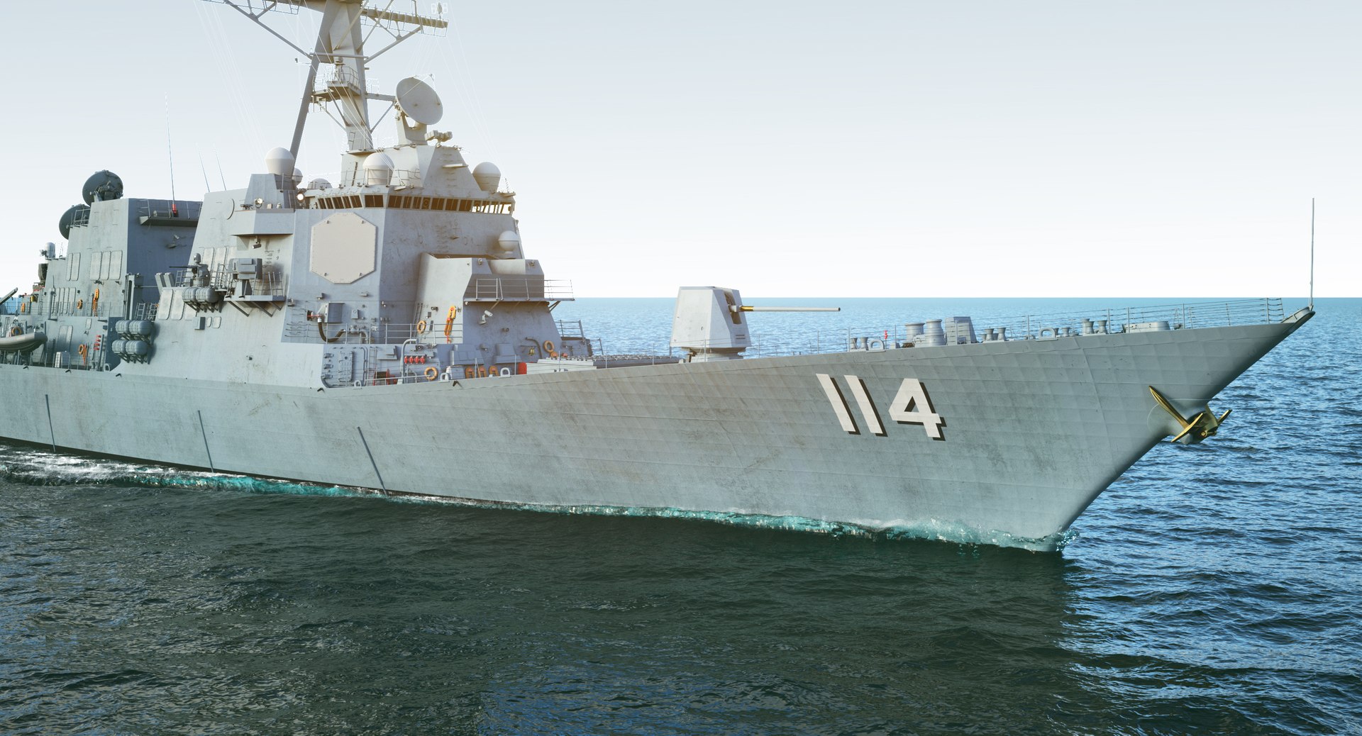 Uss Ralph Johnson 3D Model - TurboSquid 1293222