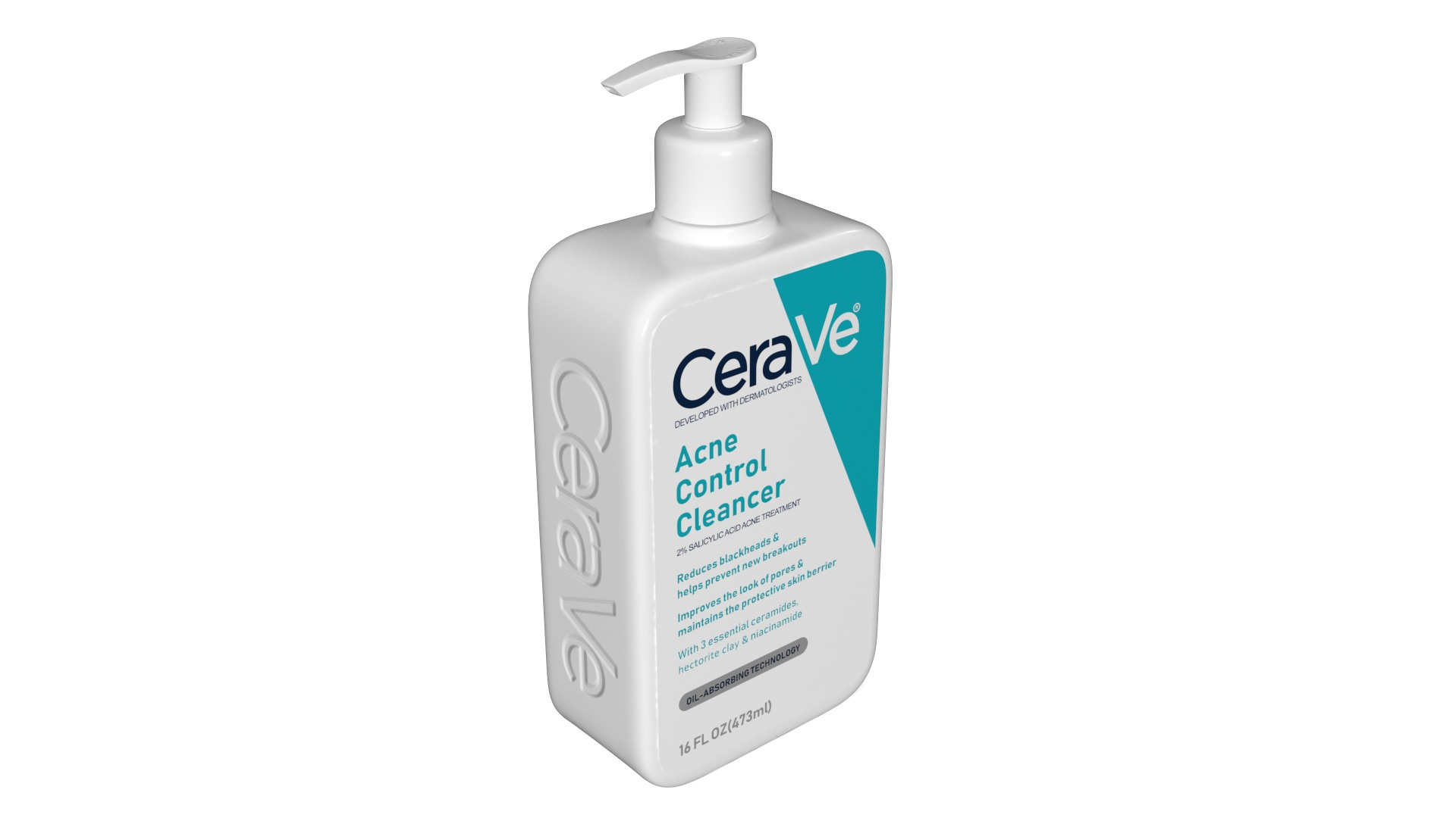 CeraVe Cleanser Dispenser Bottle 473 Ml Aquamarine Model - TurboSquid ...