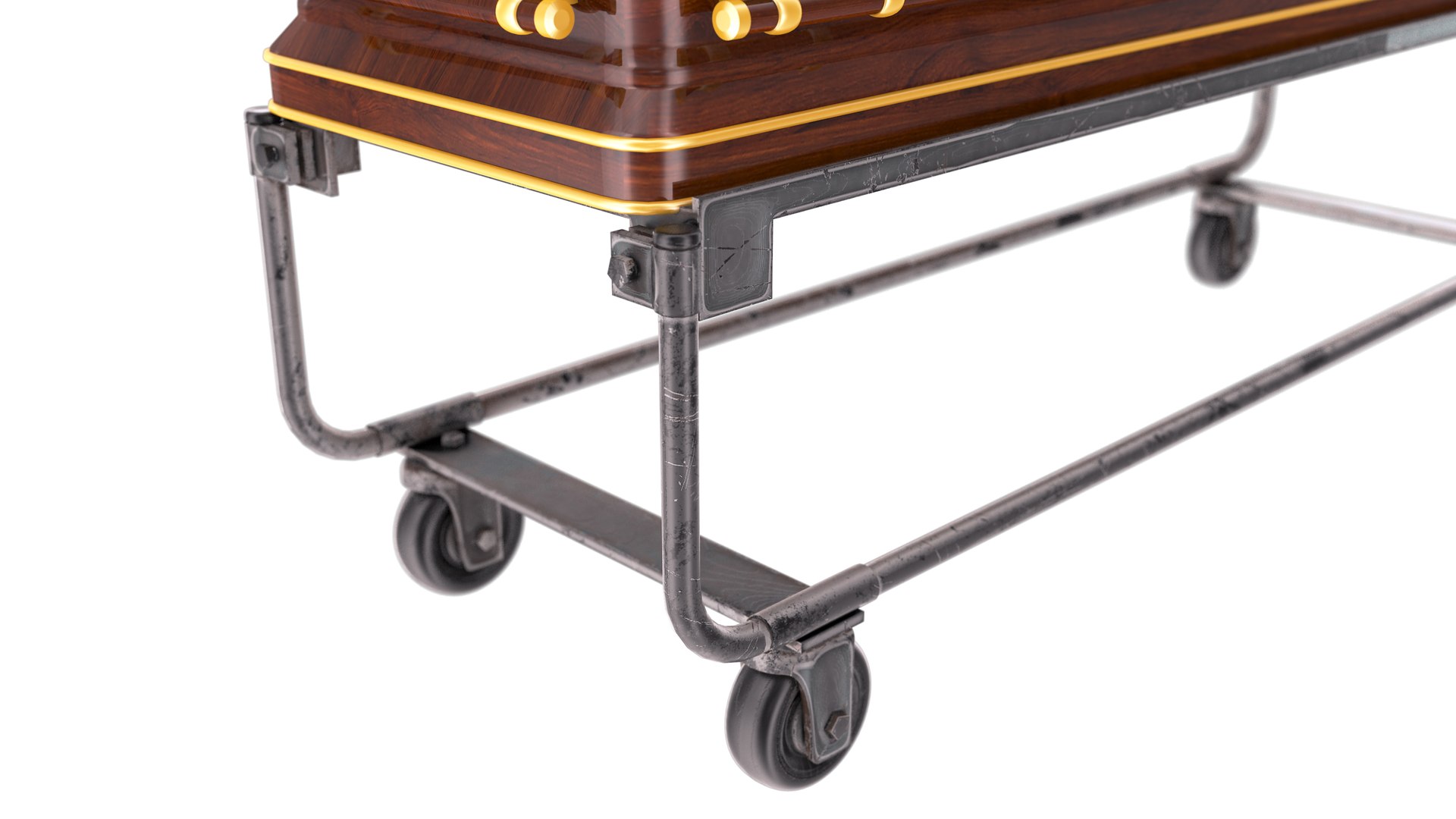 Coffin And Transport Trolley 3D Model - TurboSquid 1971859