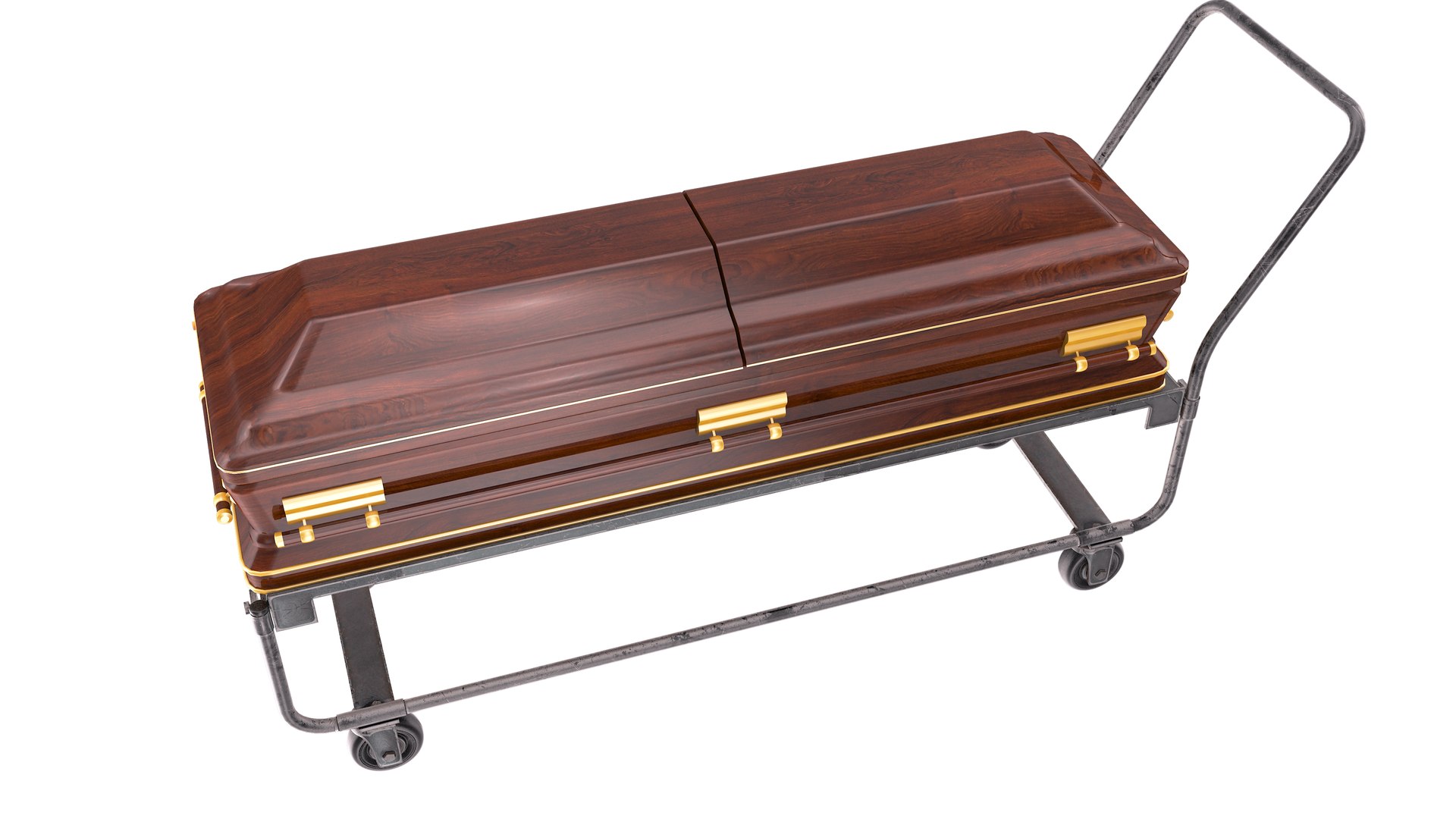 Coffin And Transport Trolley 3D Model - TurboSquid 1971859