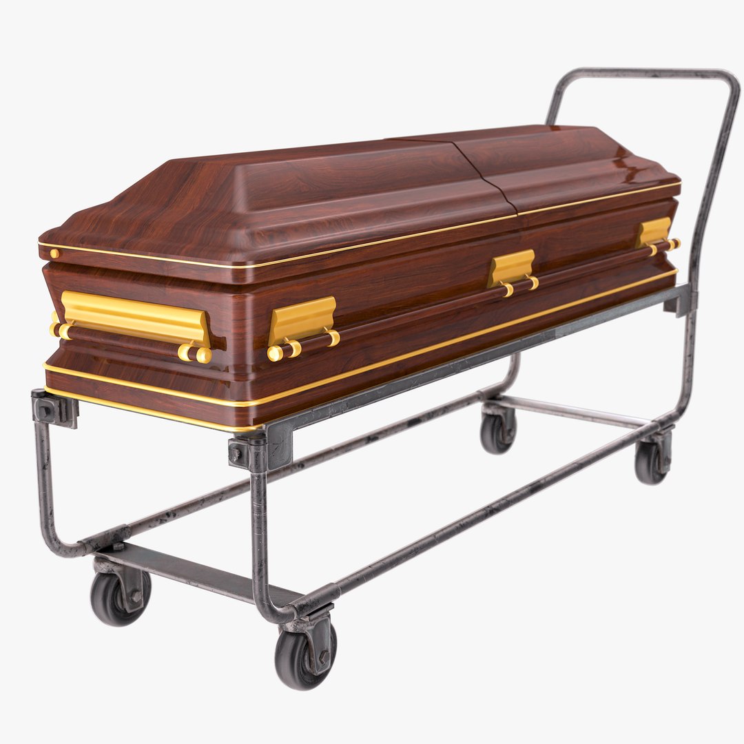 Coffin and Transport Trolley 3D model - TurboSquid 1971859