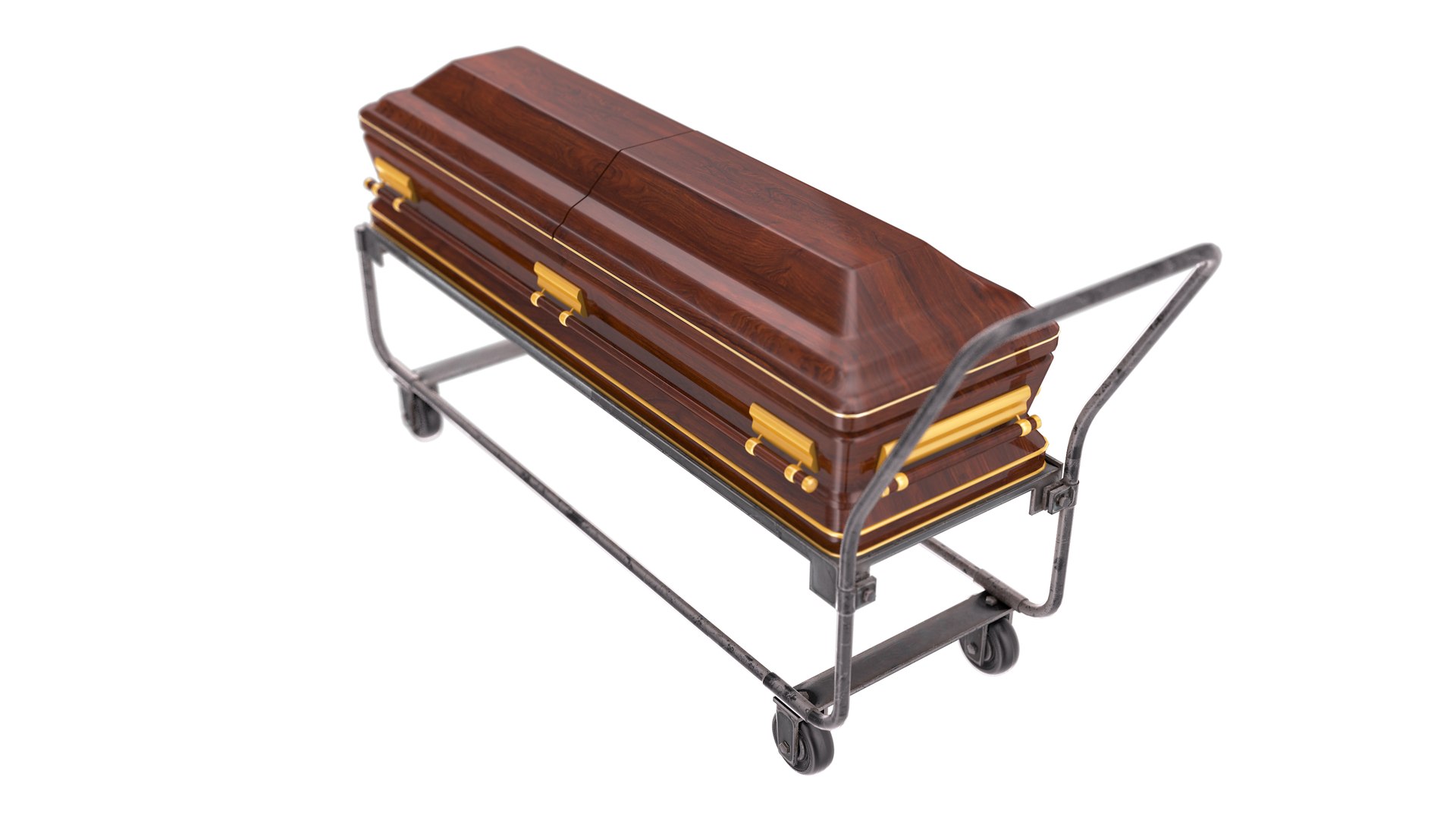 Coffin And Transport Trolley 3D Model - TurboSquid 1971859