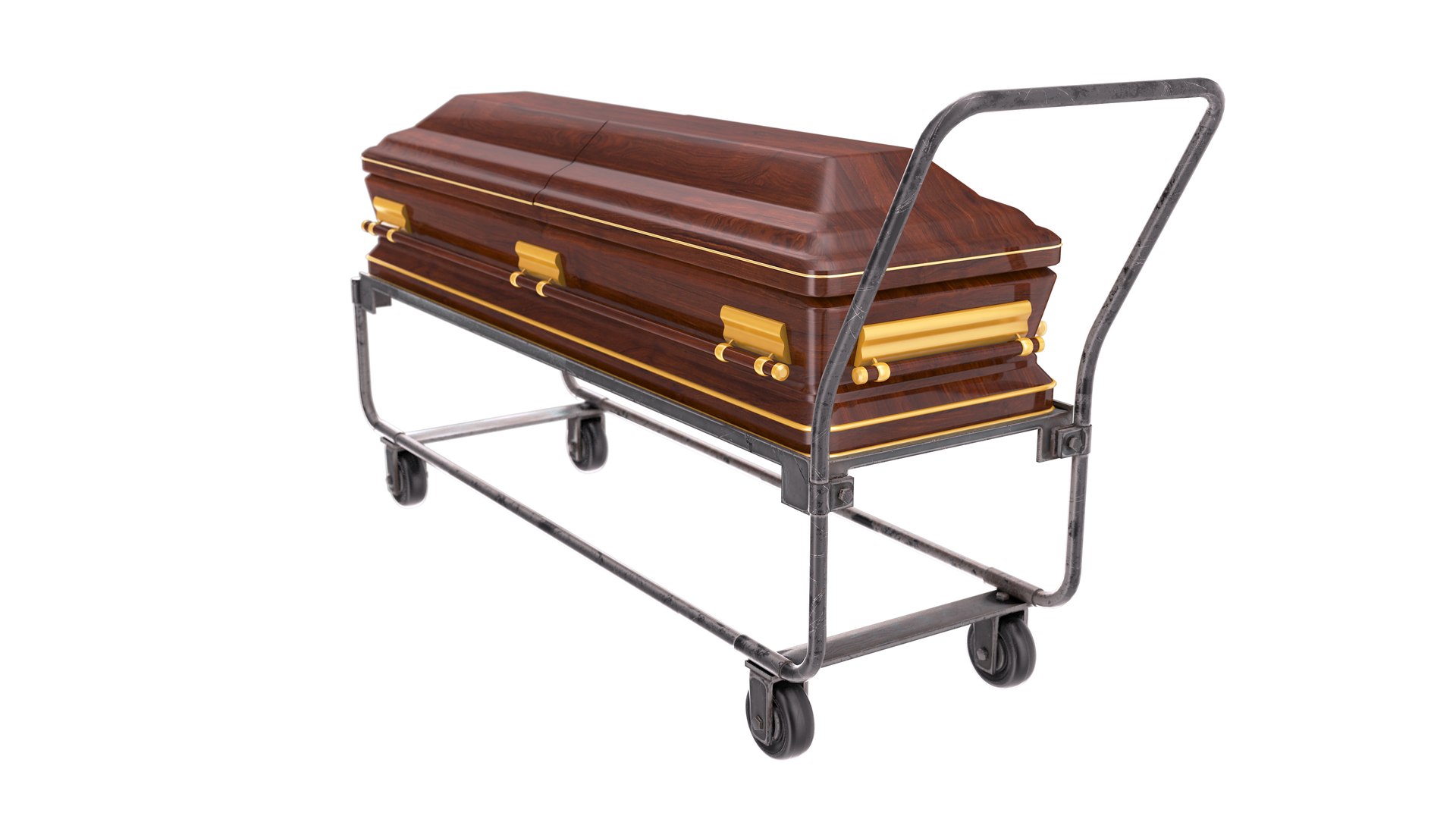 Coffin And Transport Trolley 3D Model - TurboSquid 1971859
