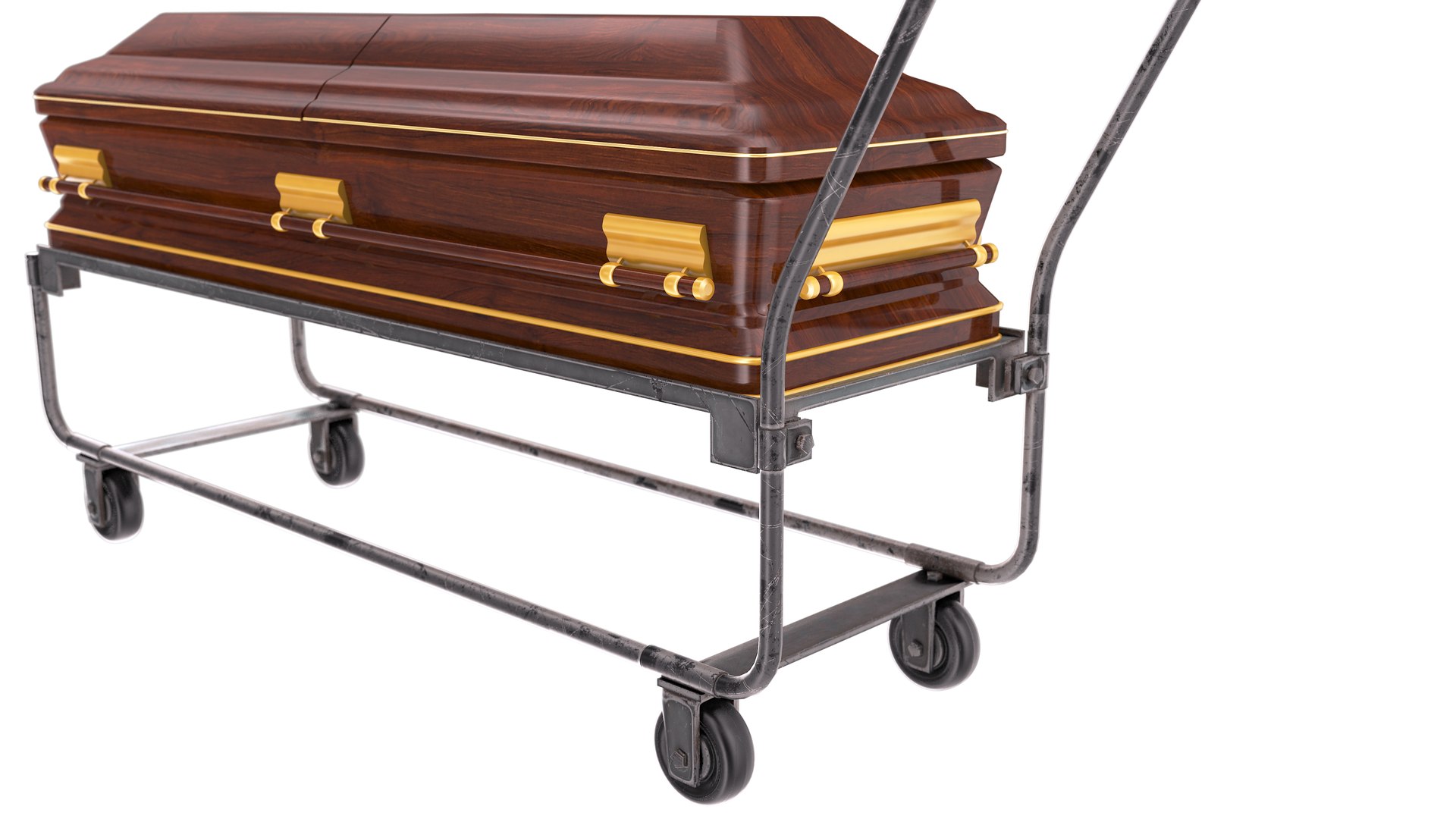 Coffin And Transport Trolley 3D Model - TurboSquid 1971859