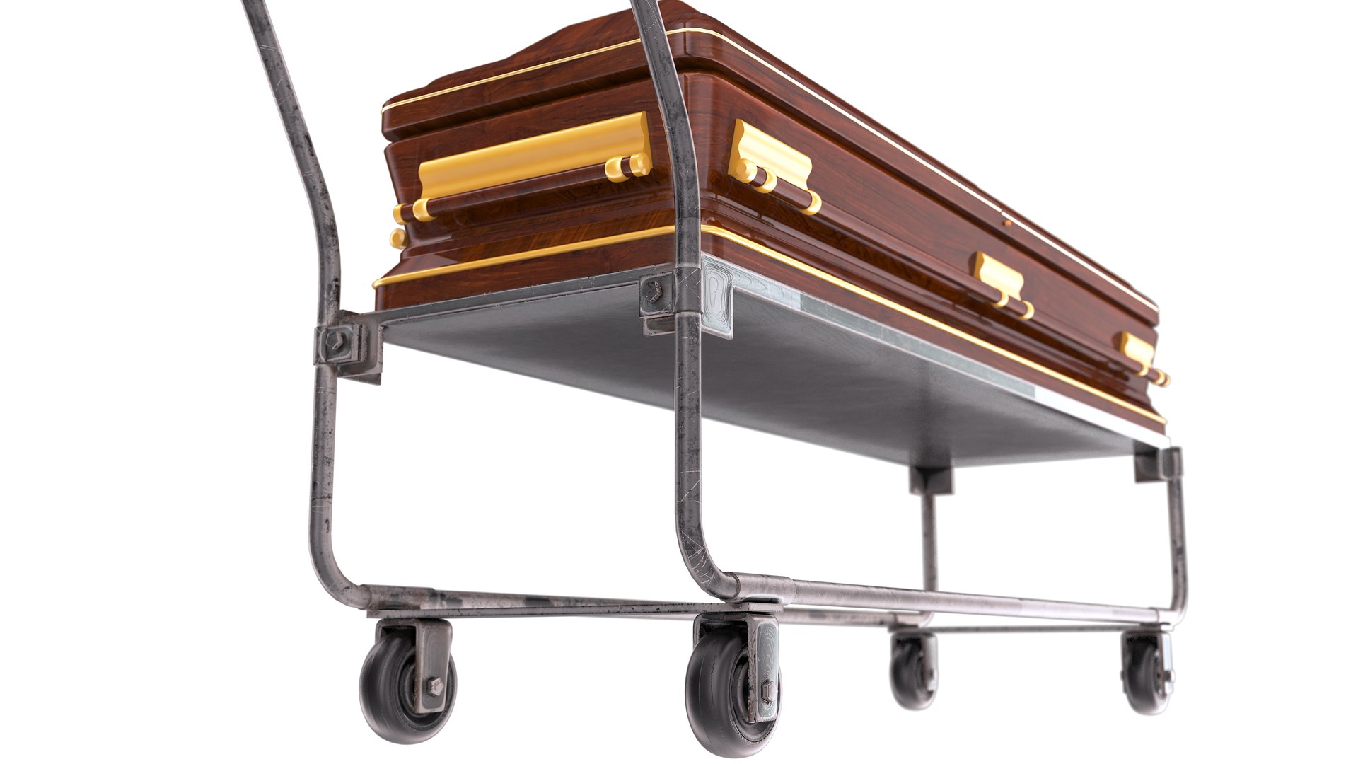 Coffin And Transport Trolley 3D Model - TurboSquid 1971859