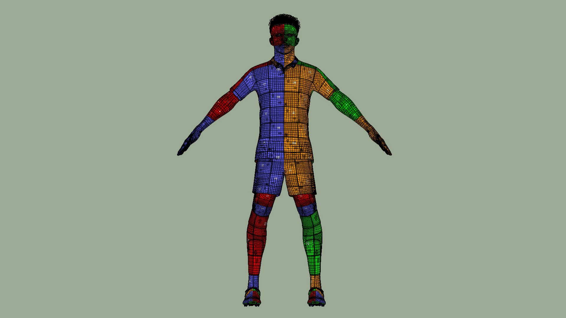 3D T-Pose Rigged Jadon Sancho Borussia Dortmund Model - TurboSquid 2233056