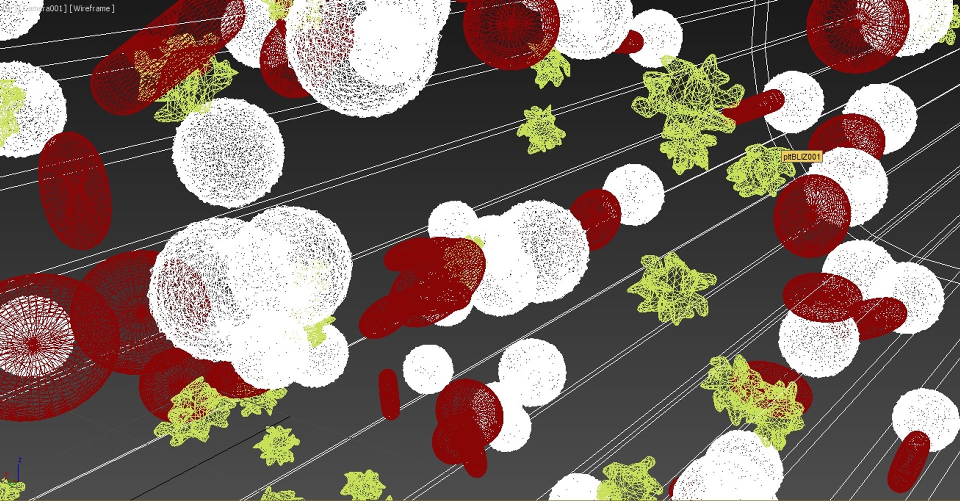 3d Model Of Blood Stream
