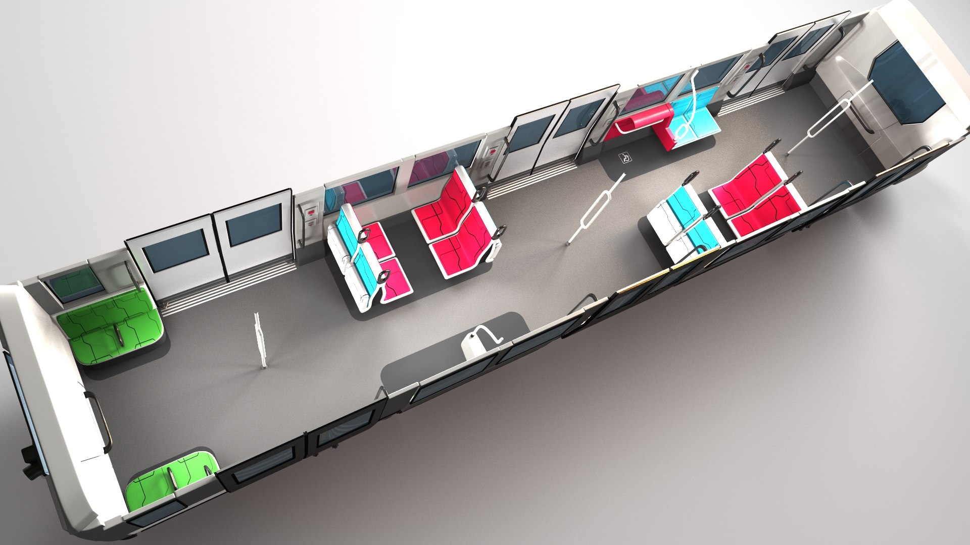 Grand Paris Express Train With Interior 3D - TurboSquid 2174538