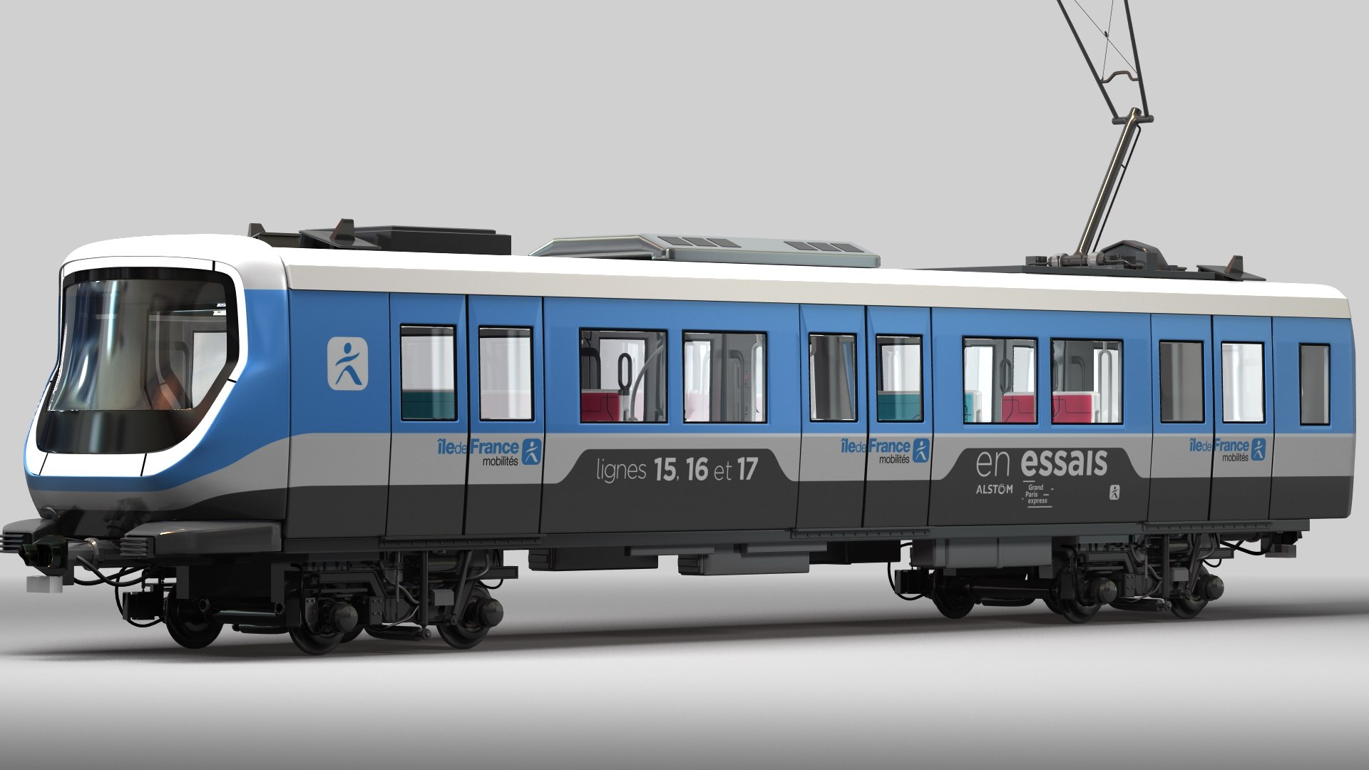 Grand Paris Express Train With Interior 3D - TurboSquid 2174538