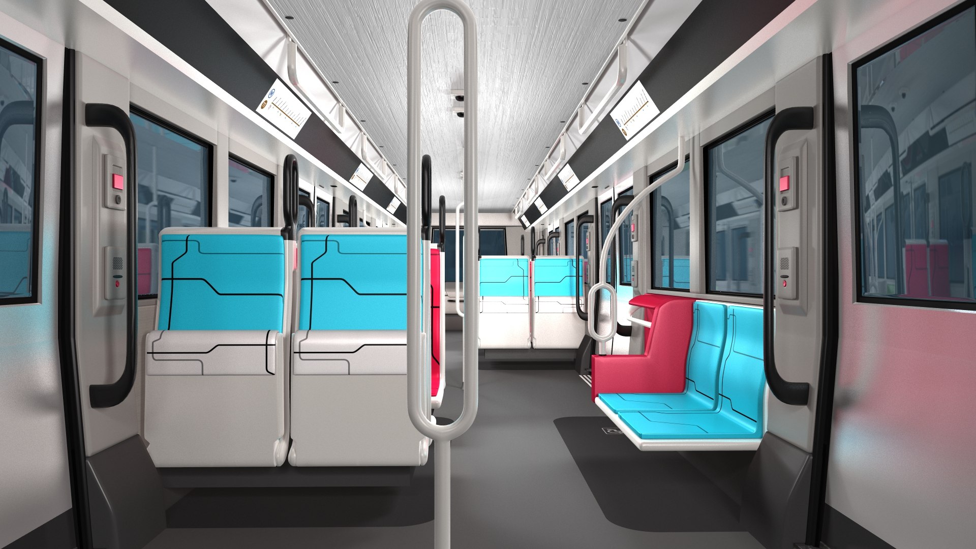Grand Paris Express train with interior 3D - TurboSquid 2174538