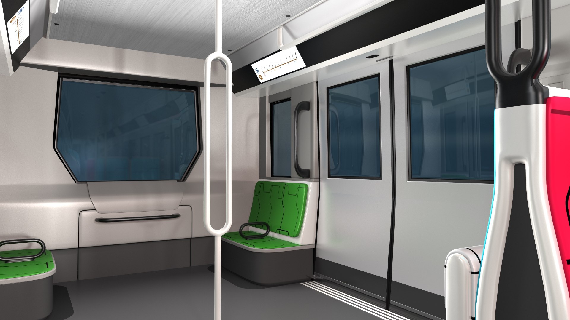 Grand Paris Express train with interior 3D - TurboSquid 2174538