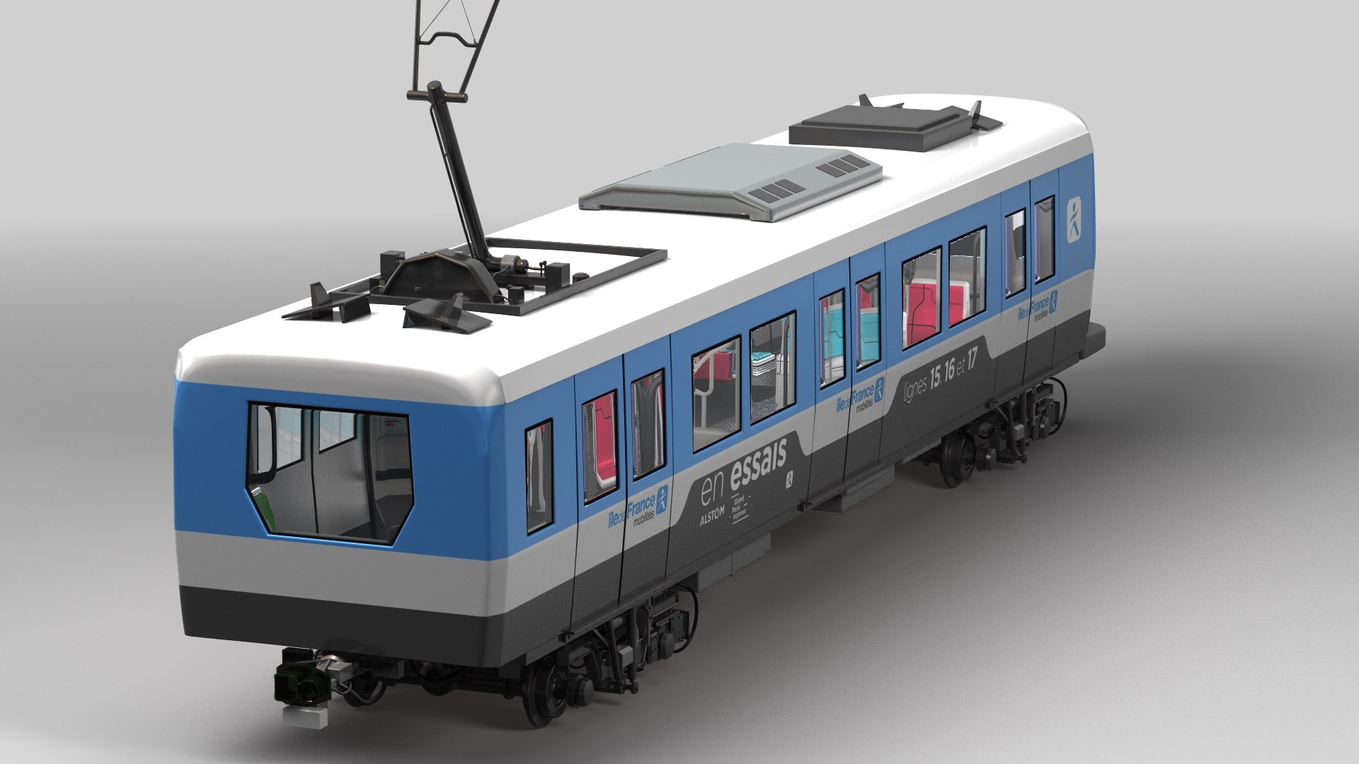 Grand Paris Express Train With Interior 3D - TurboSquid 2174538