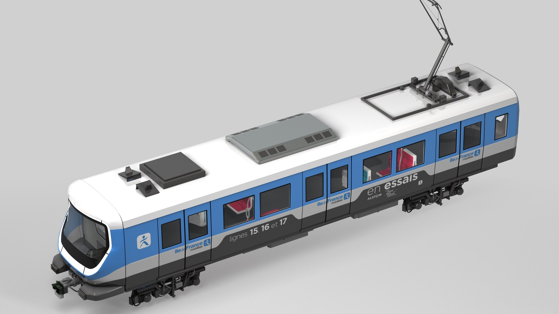 Grand Paris Express Train With Interior 3D - TurboSquid 2174538